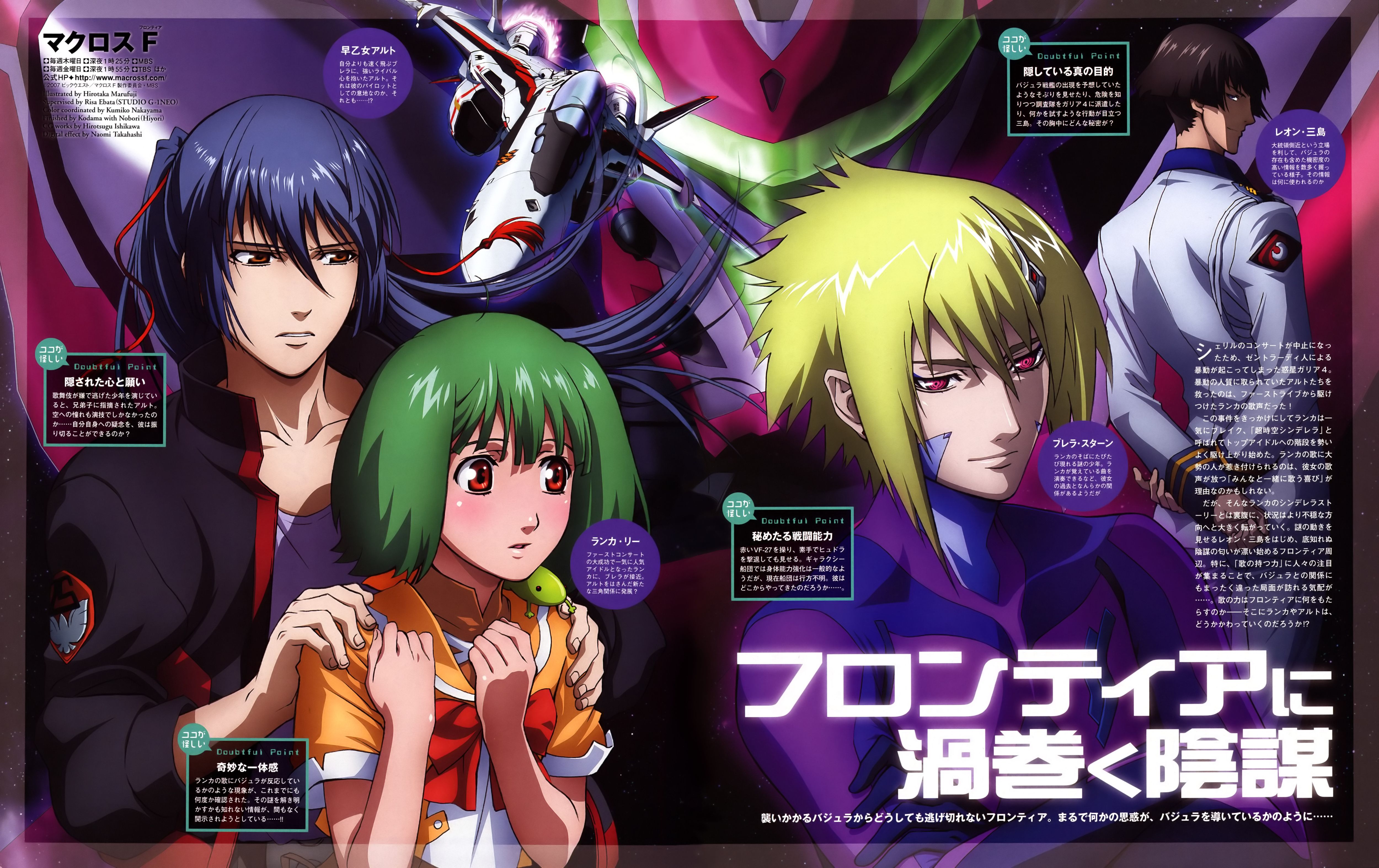 macross macross frontier brera sterne leon mishima ranka lee sheryl ...