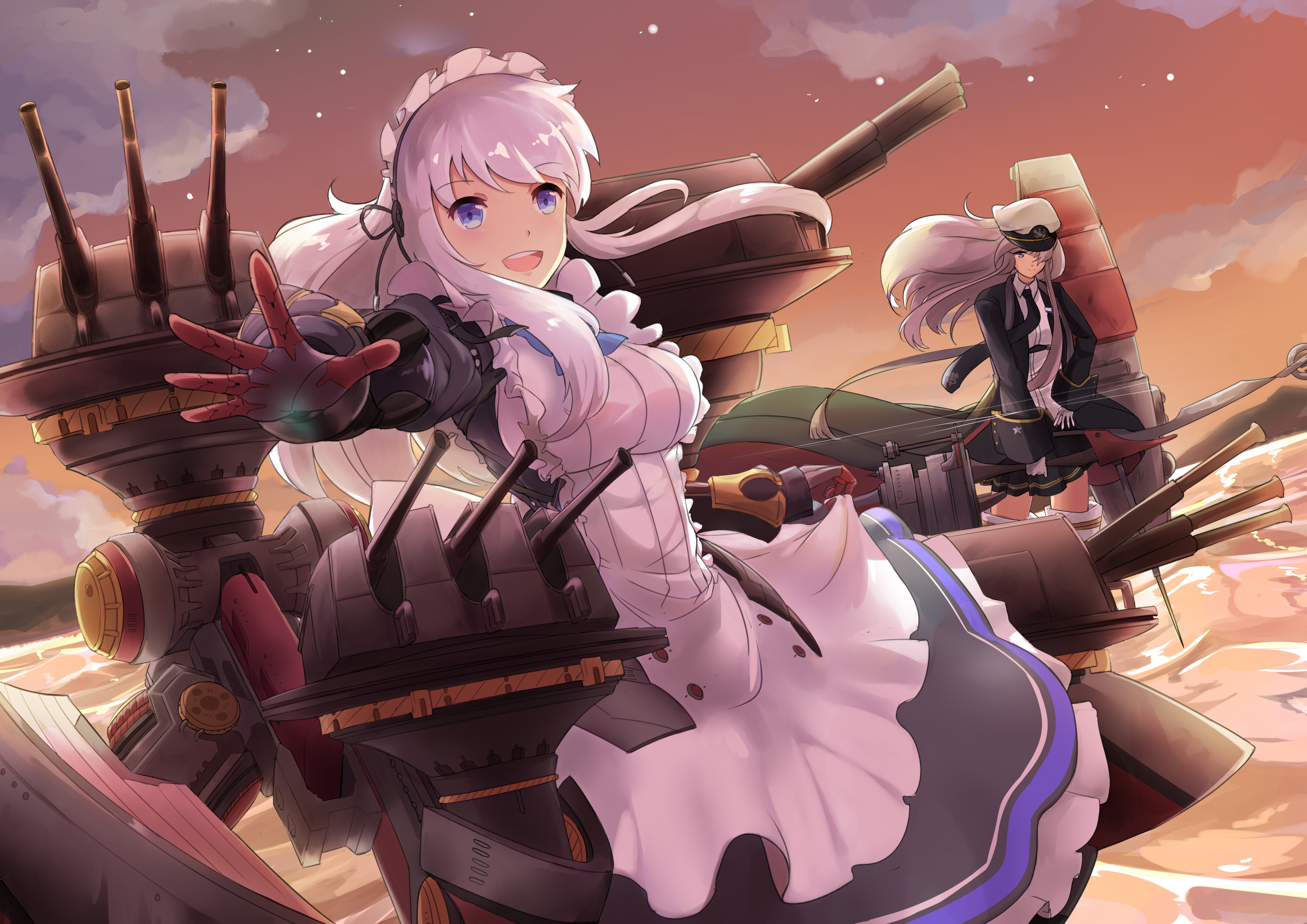 sudhiro azur lane belfast (azur lane) enterprise (azur lane) dress maid ...