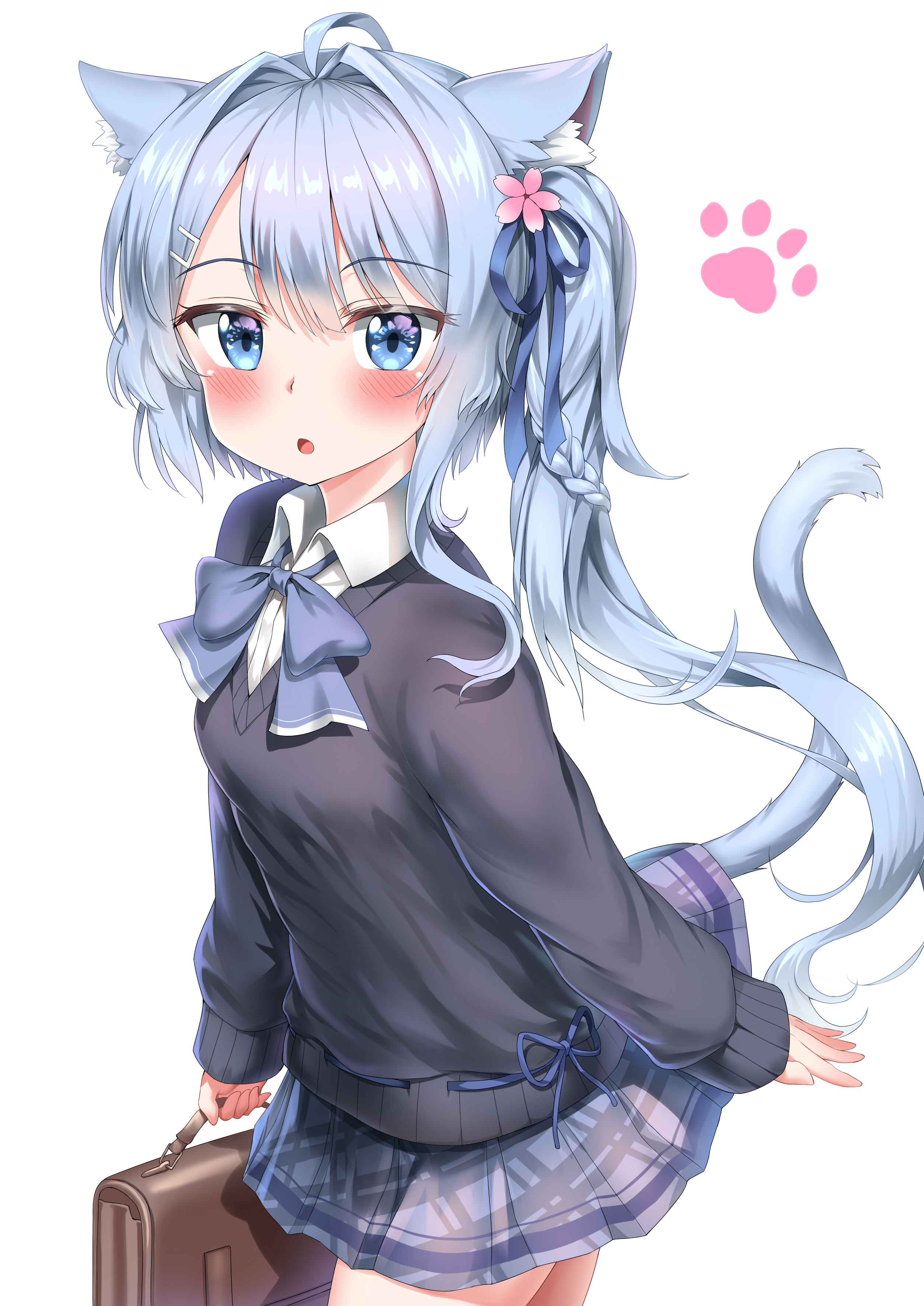 nedia r azur lane asashio (azur lane) animal ears nekomimi seifuku ...