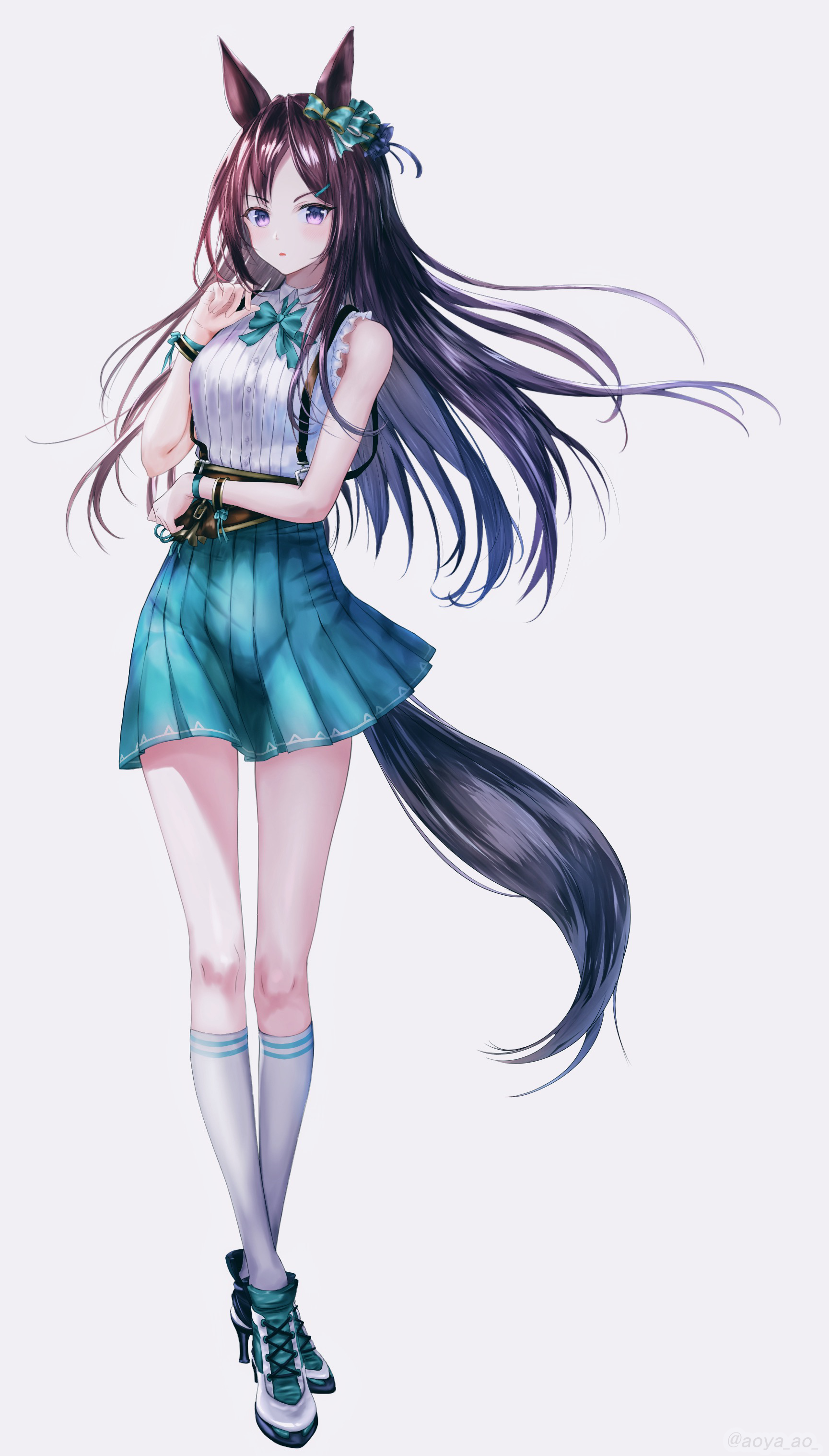 uma musume pretty derby mejiro dober (umamusume) animal ears heels ...