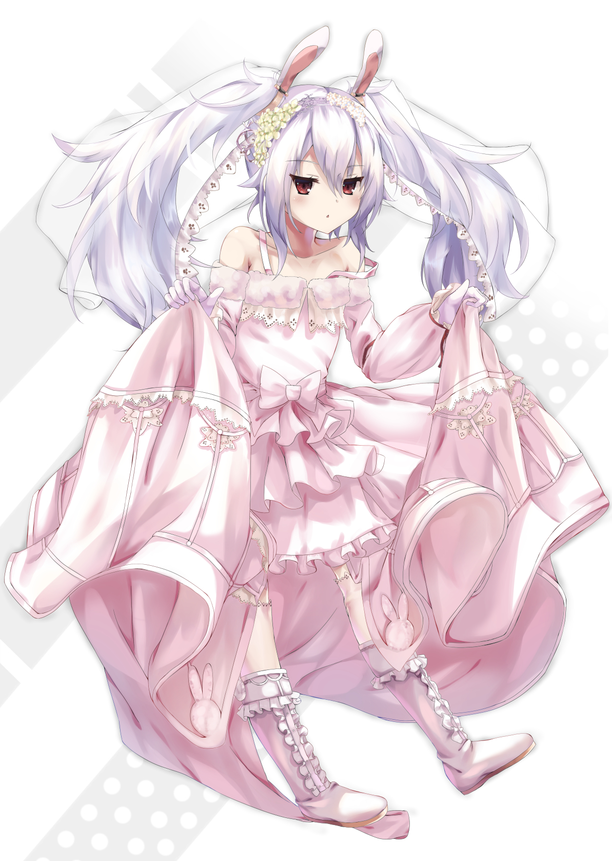 azuki shiori azur lane laffey (azur lane) animal ears bunny ears dress ...