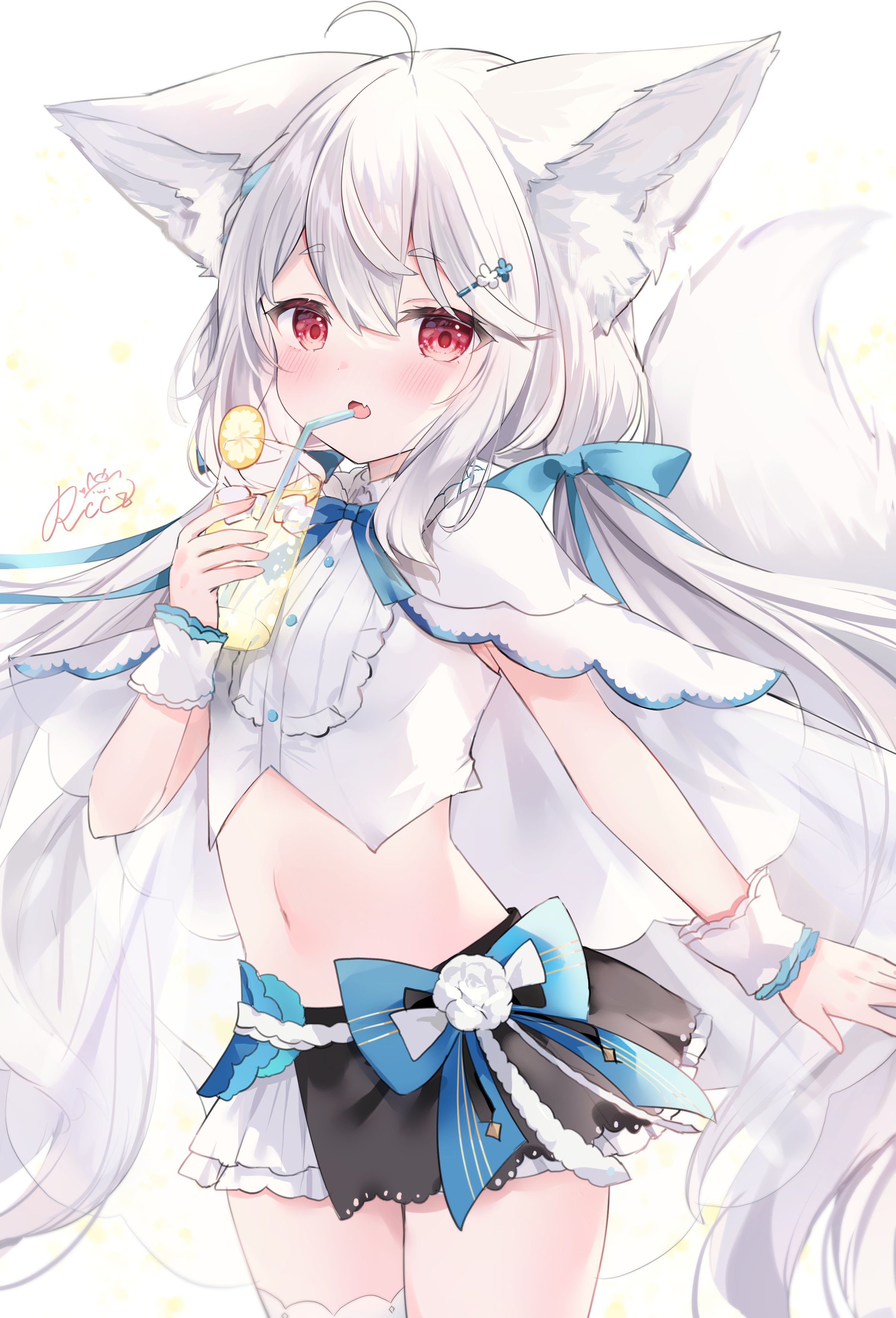 rucaco indie virtual youtuber sakurada shiro animal ears tail ...