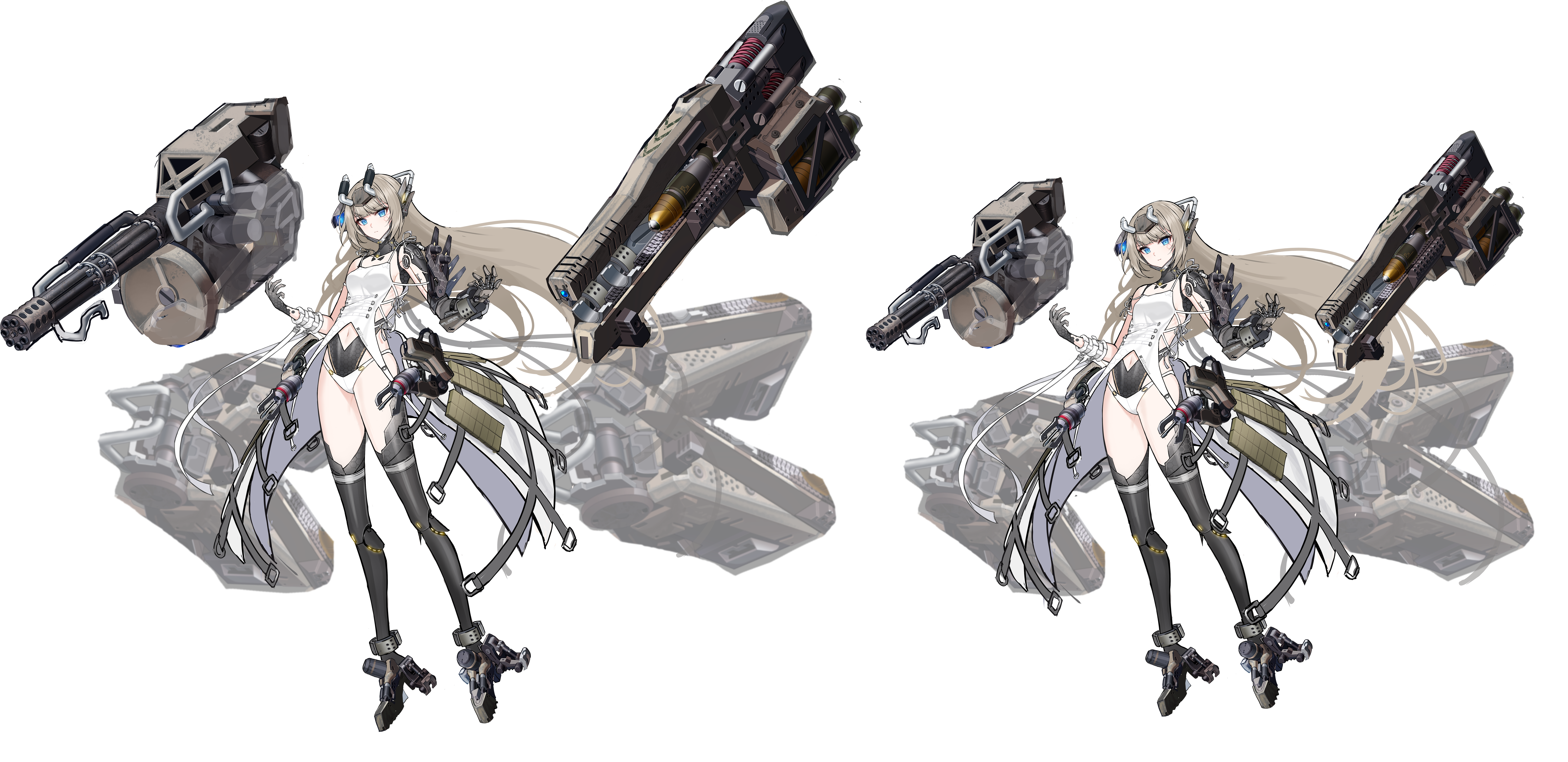 2qba counter:side garter gun no bra pantsu thighhighs | #837159 | yande.re