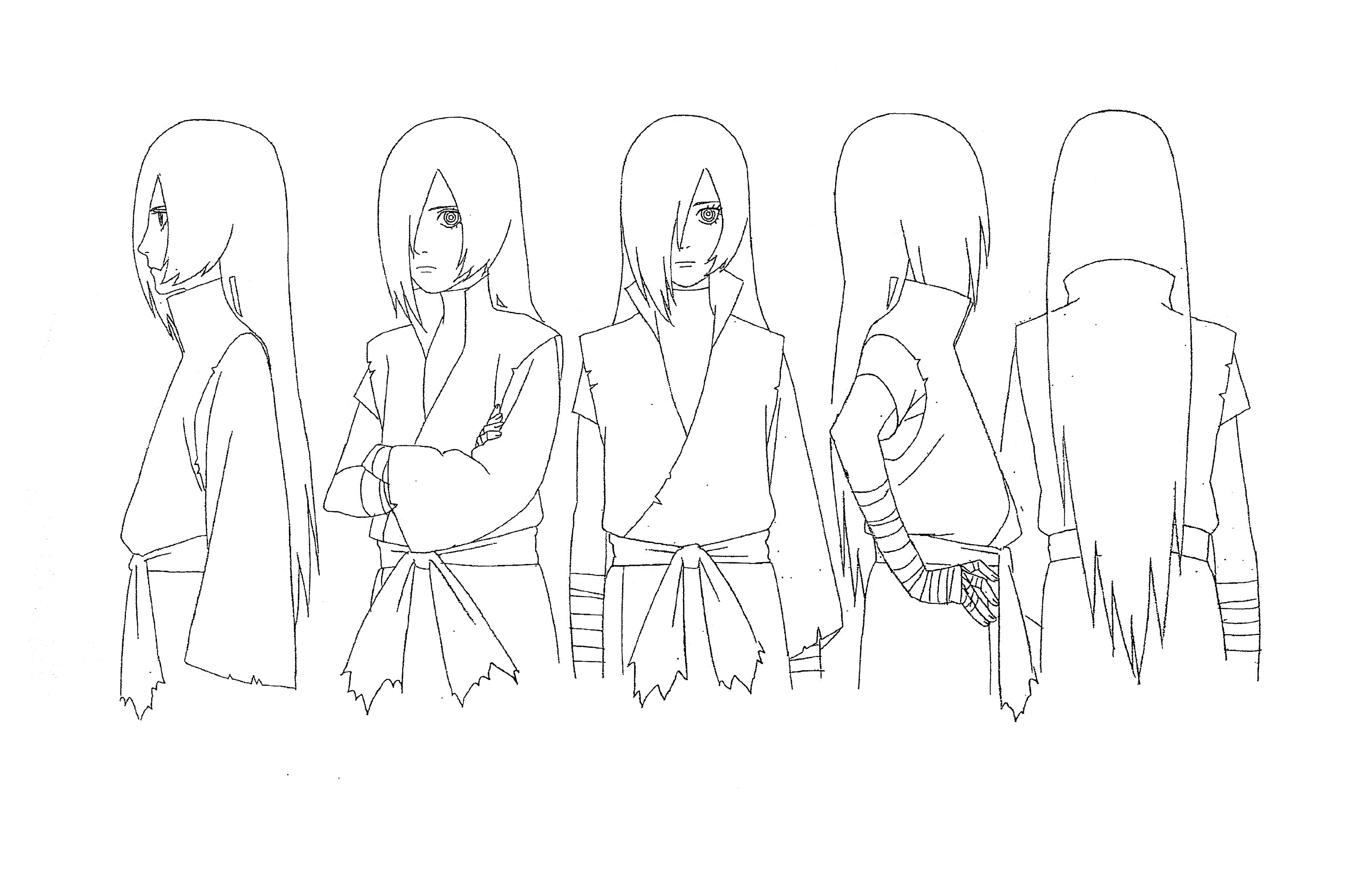 naruto naruto shippuden ryuuzetsu (naruto) character design line art ...