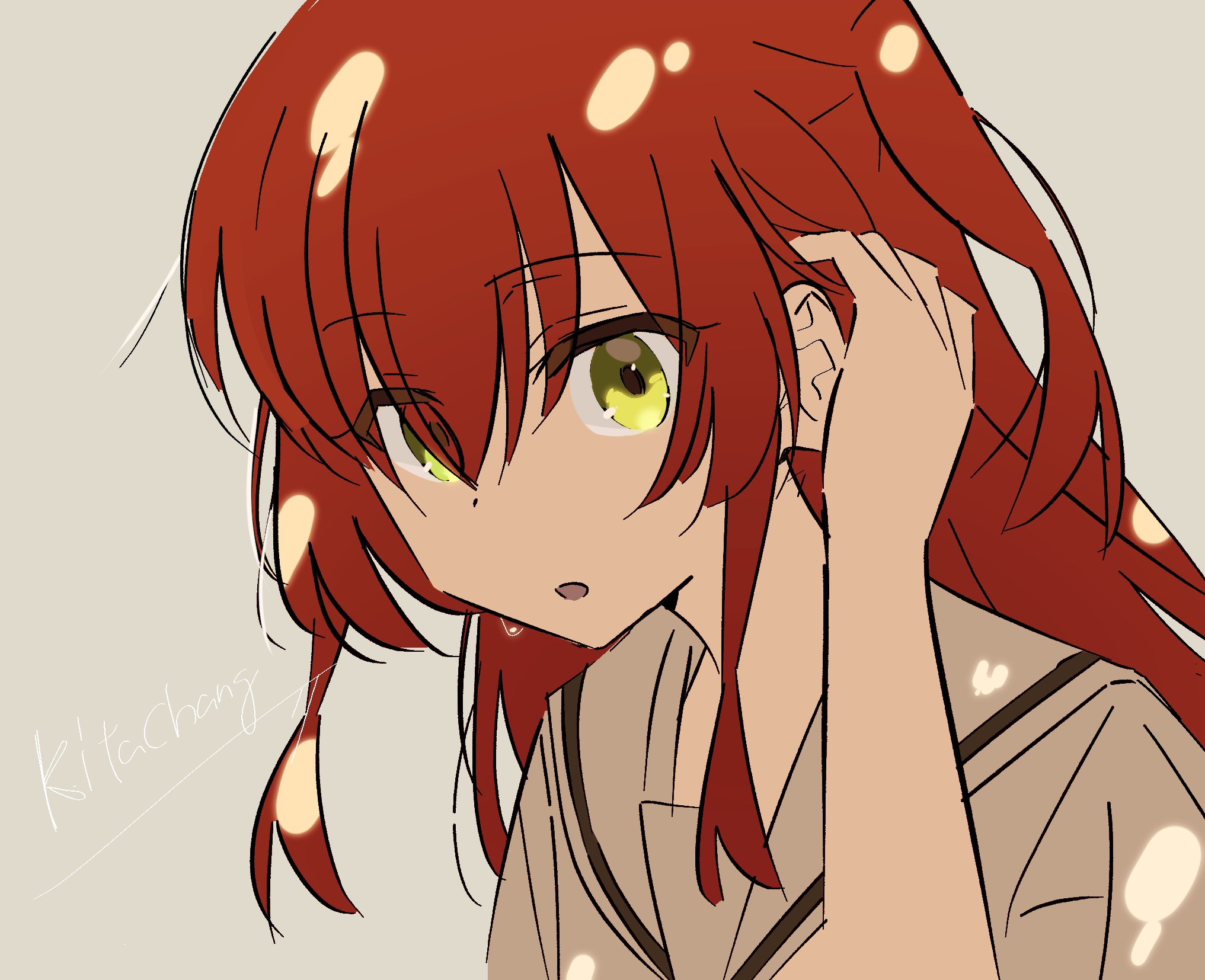 kerorira bocchi the rock! kita ikuyo seifuku sketch | #1022187 | yande.re