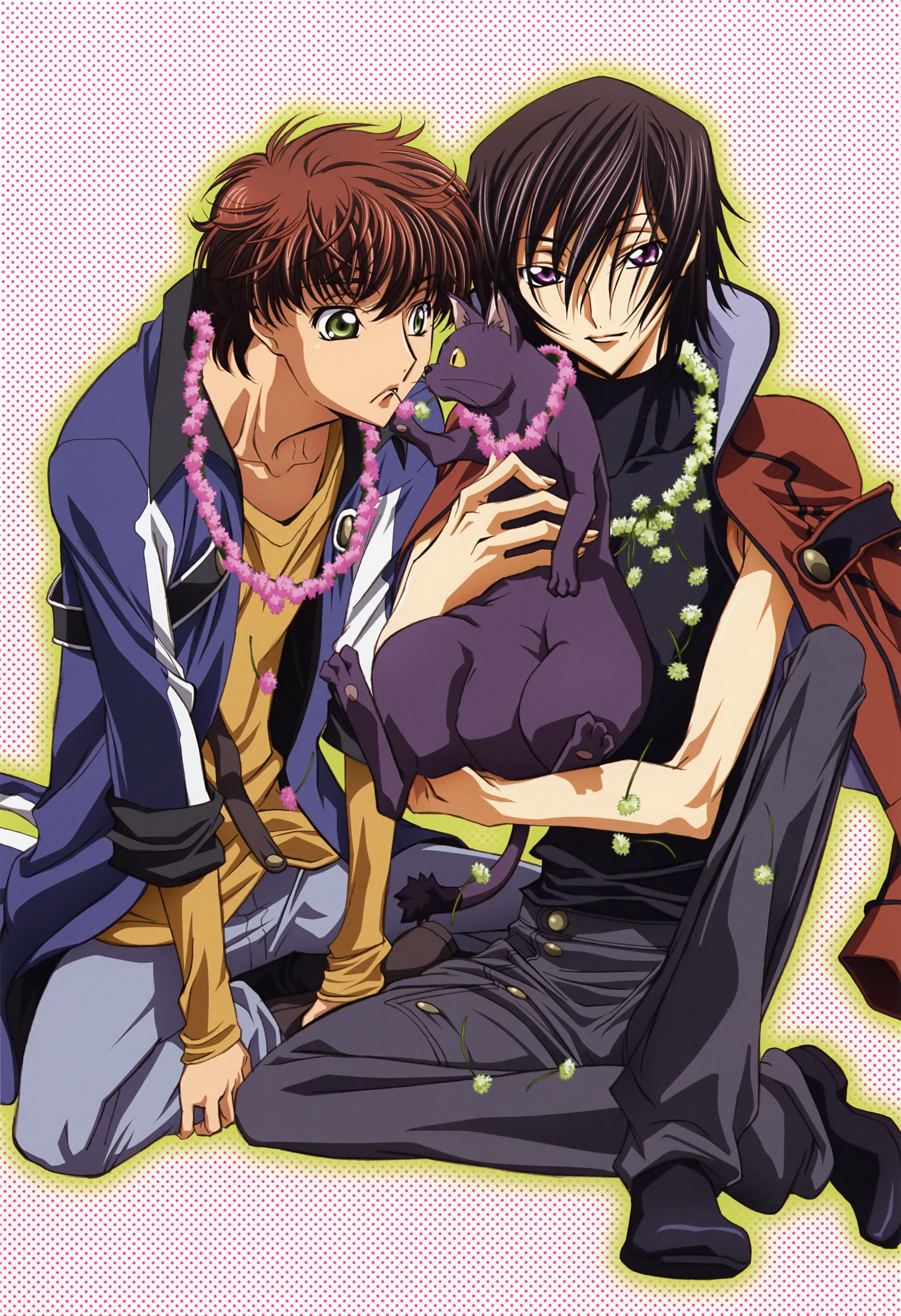 sakou yukie code geass arthur (code geass) kururugi suzaku lelouch ...
