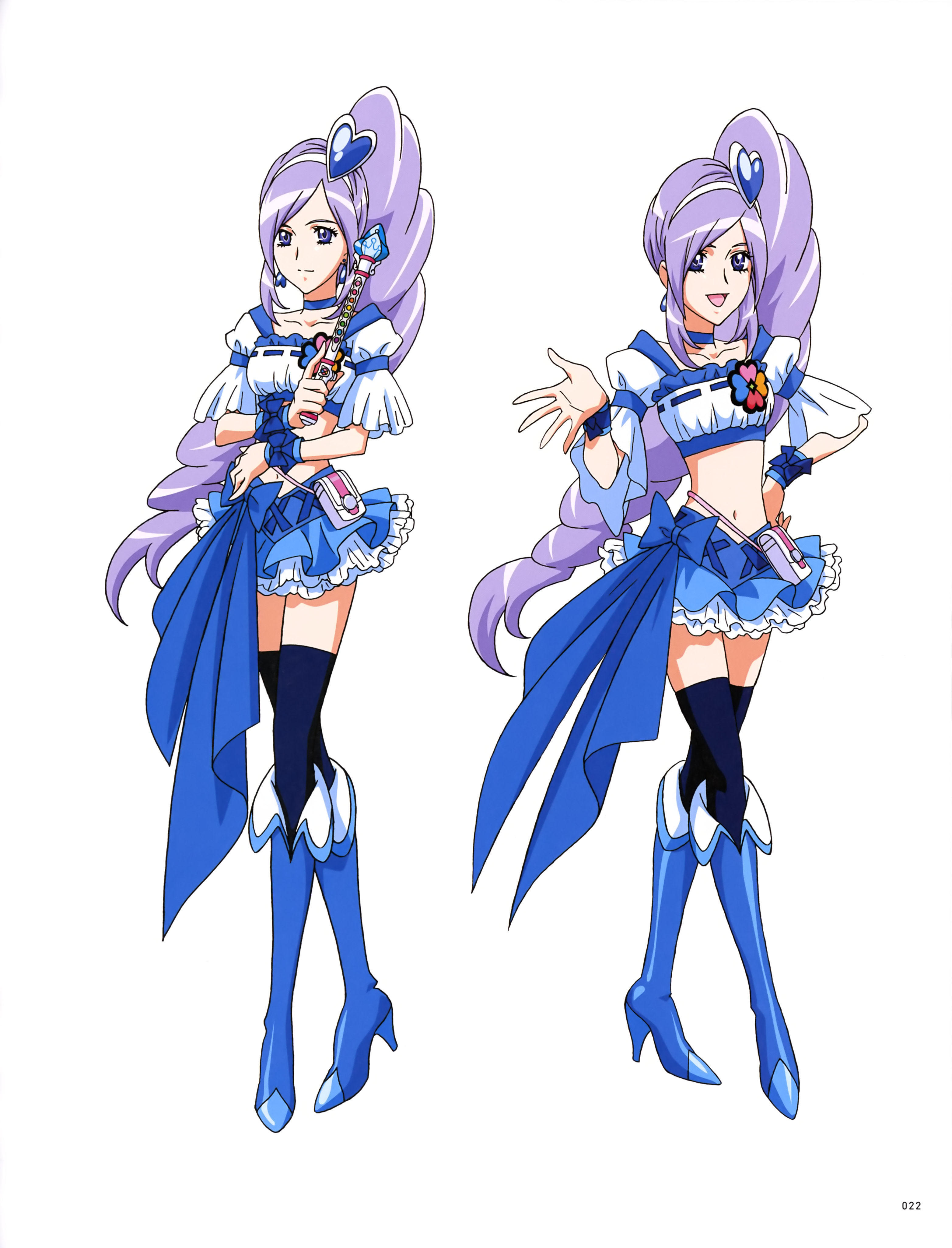 fresh pretty cure! pretty cure aono miki heels thighhighs weapon ...