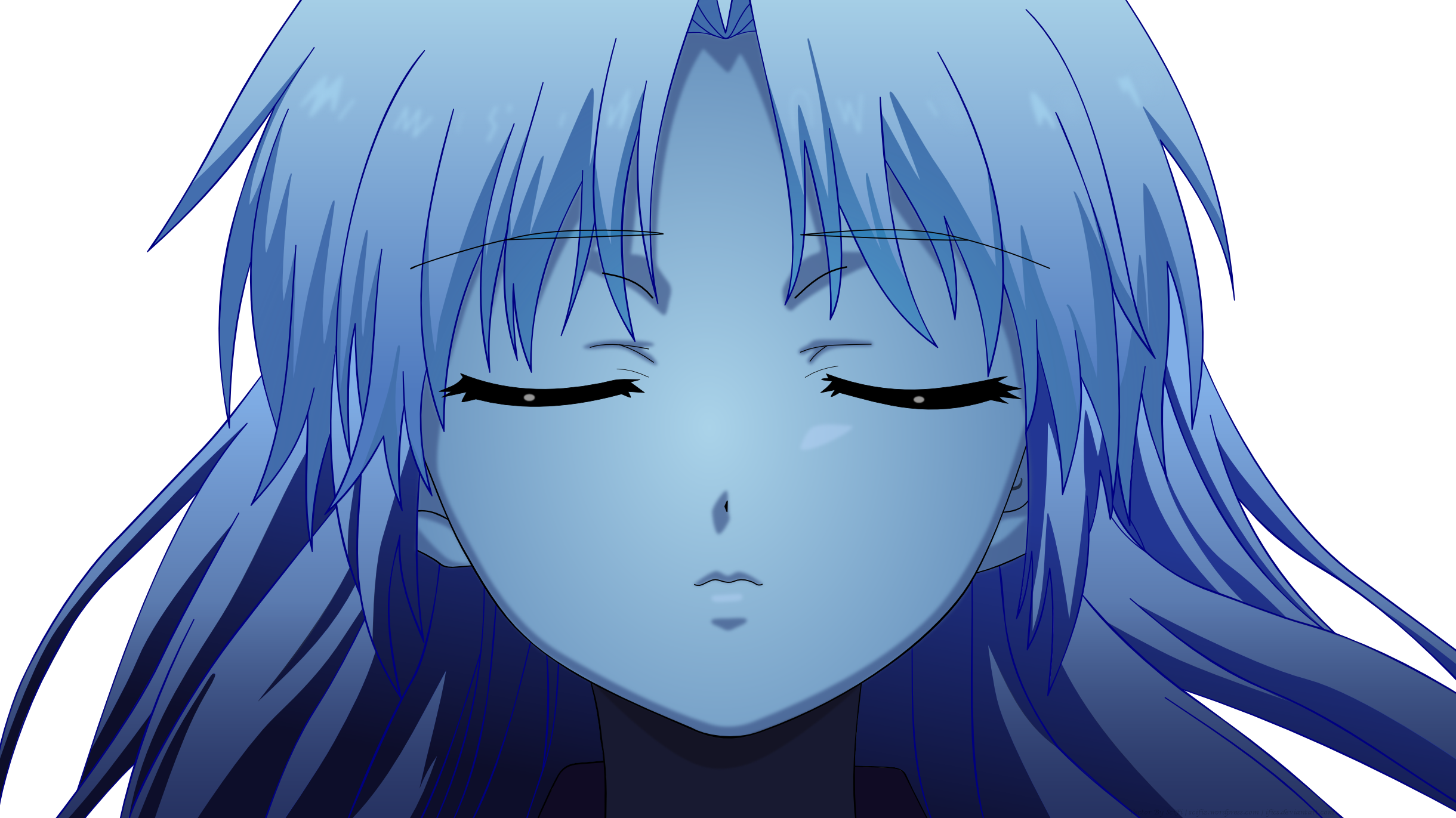 angel beats! tachibana kanade transparent png vector trace watermark ...