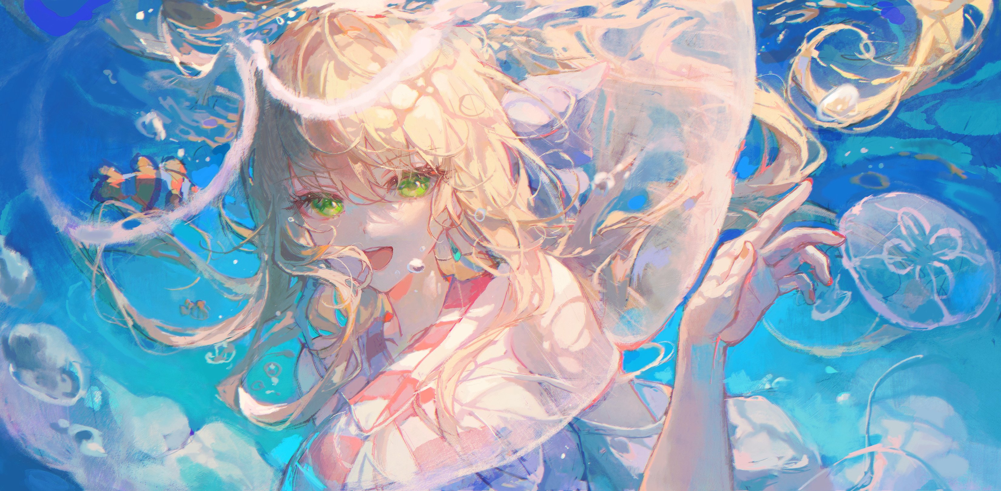 maccha (mochancc) fate/grand order saber extra bikini swimsuits ...