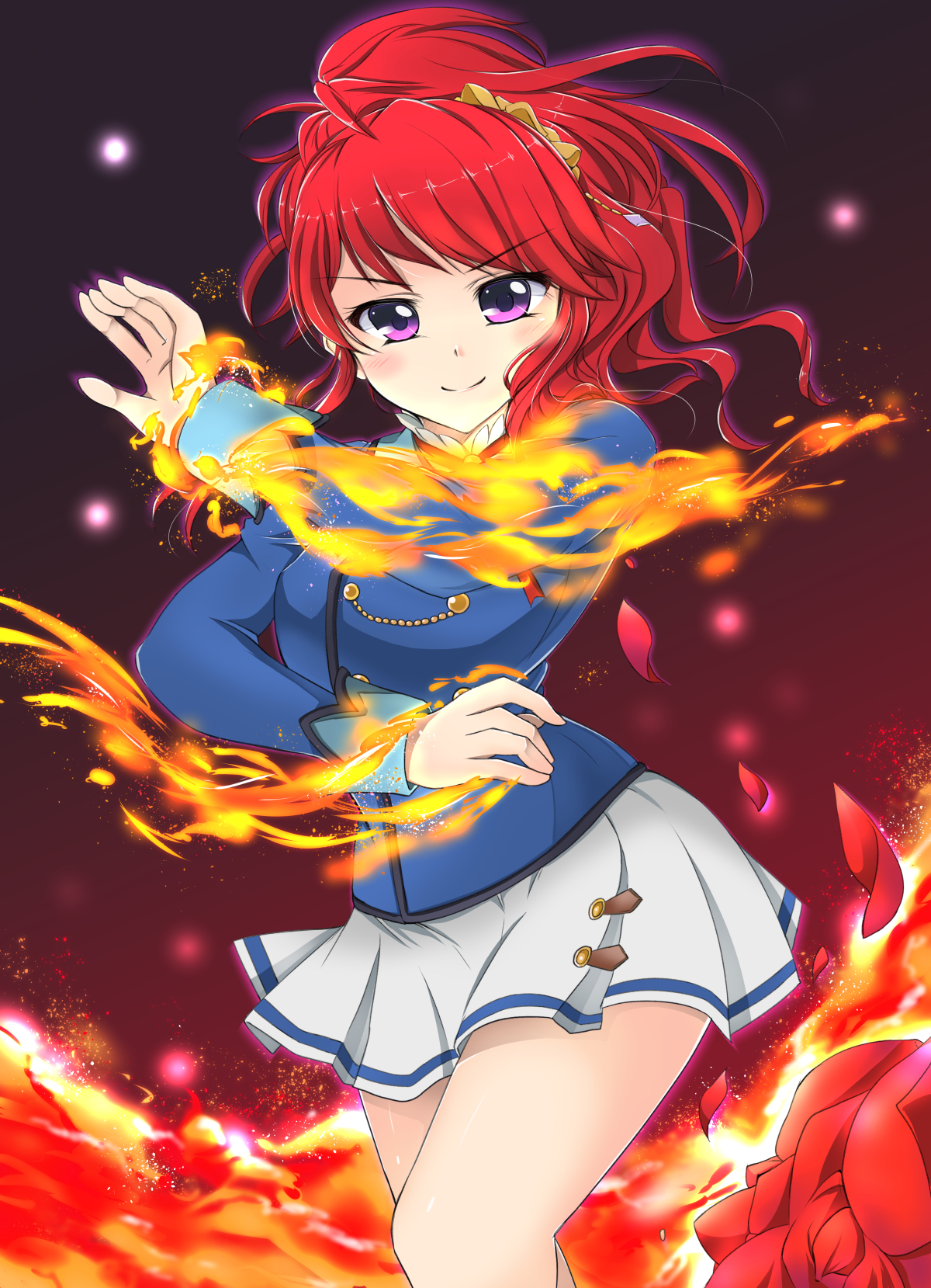 kurokaze no sora aikatsu! kurebayashi juri skirt lift uniform | #789034 ...