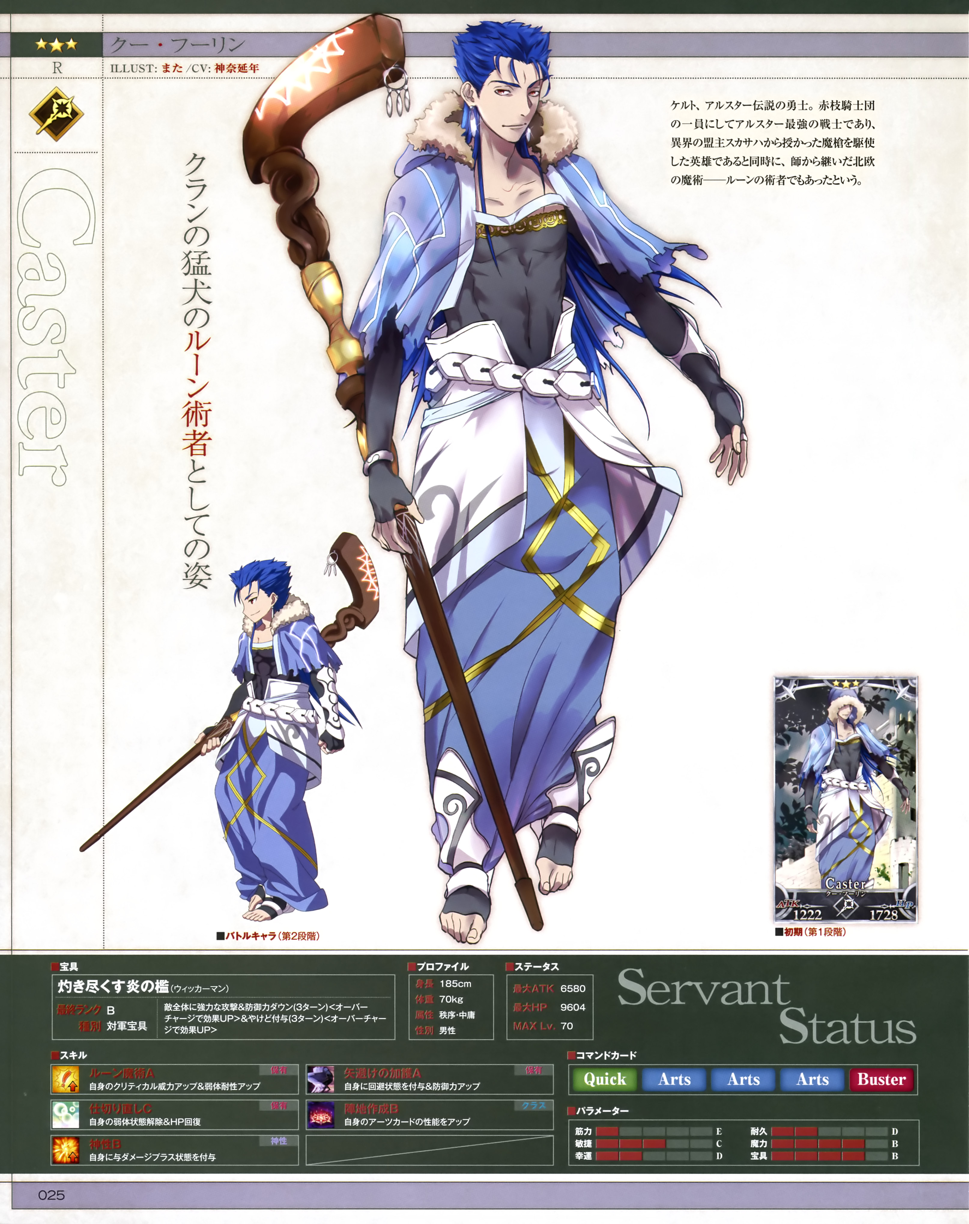type-moon mata (azuazuazu19) fate/grand order cu chulainn (caster) male ...