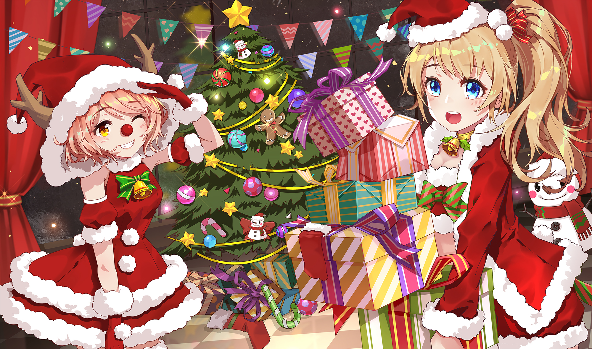 moe (450367098) shinkou no otome gears christmas dress horns | #493532 ...