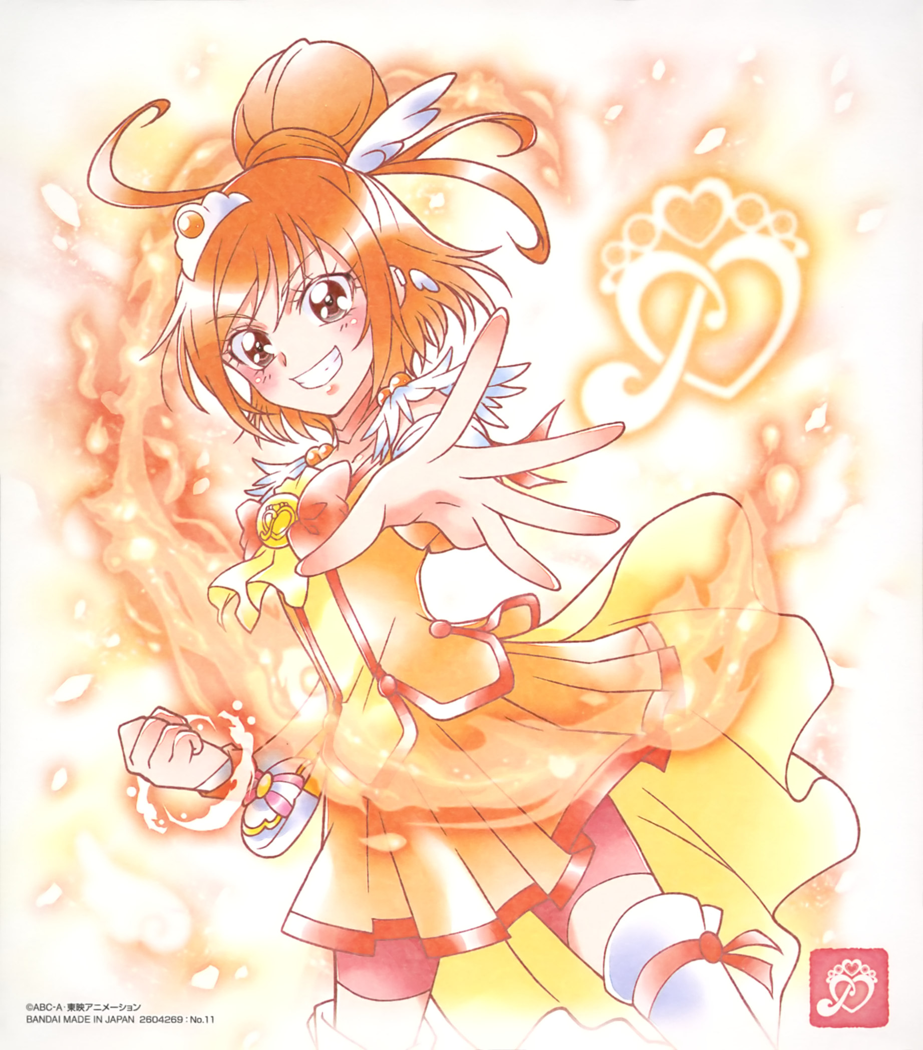 pretty cure smile precure! hino akane bike shorts tagme thighhighs ...