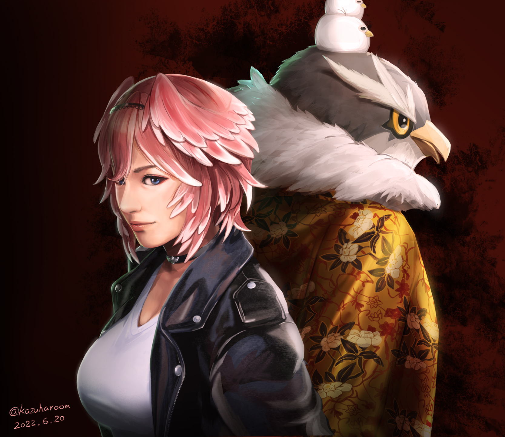 kazuharoom hololive ganmo (takane lui) takane lui tsukune (takane lui ...