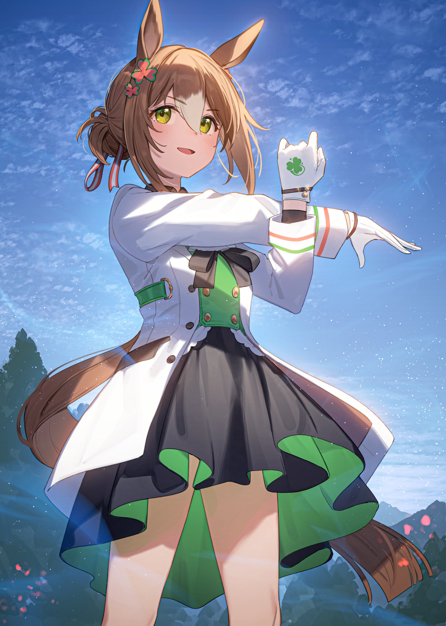 nyum uma musume pretty derby fine motion (umamusume) animal ears tail ...