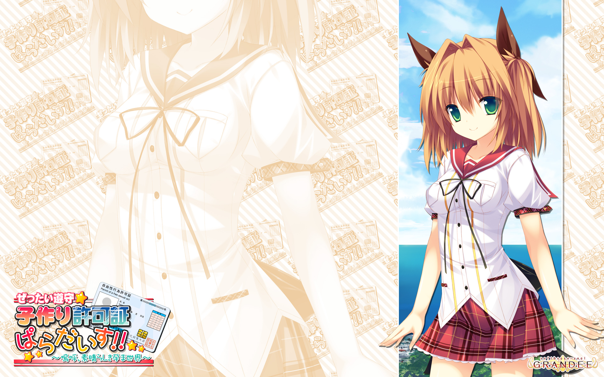 zettai junshu kozukuri kyokashou paradise!! inuzuka koharu wallpaper ...