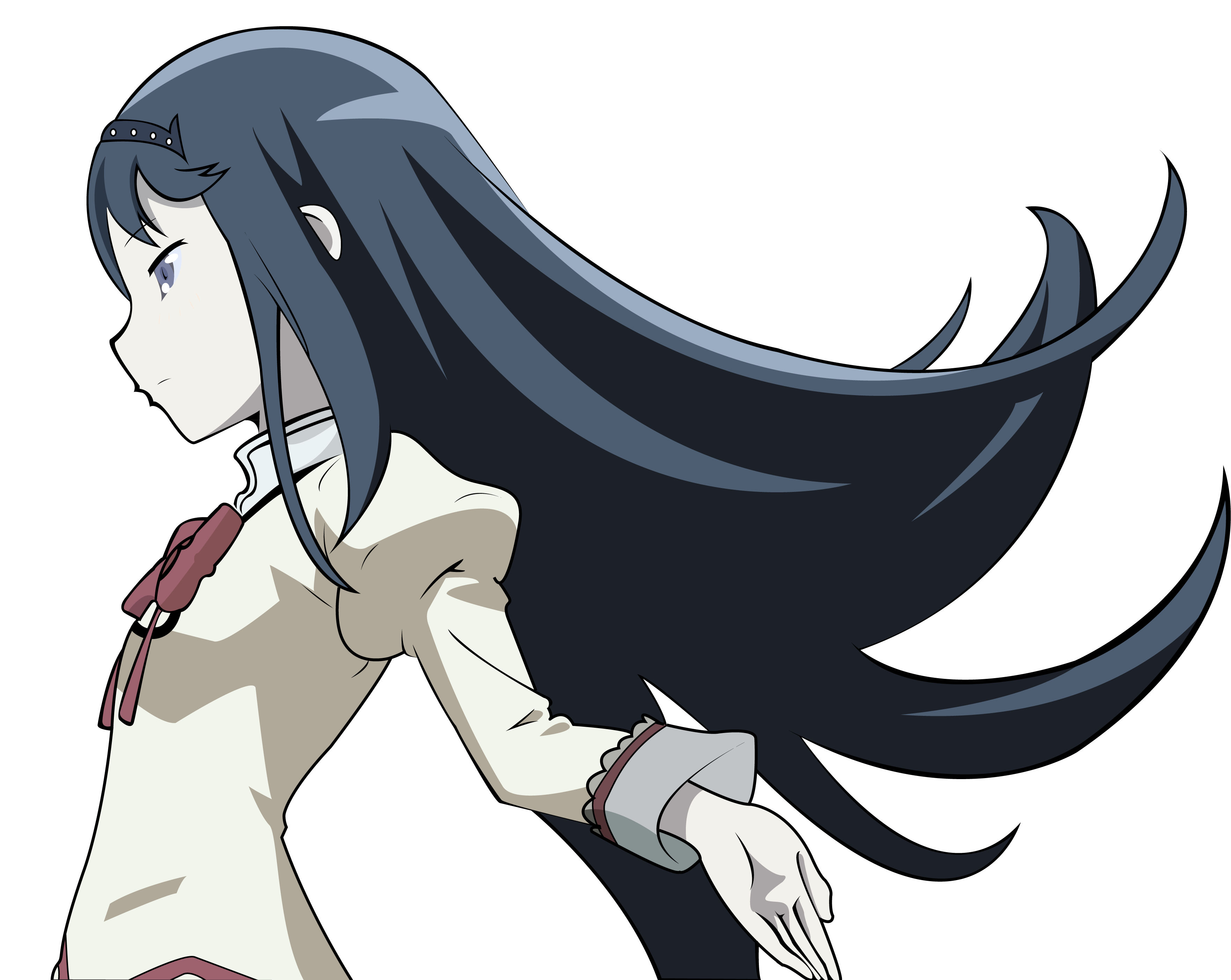 mahou shoujo madoka magica akemi homura seifuku transparent png vector ...