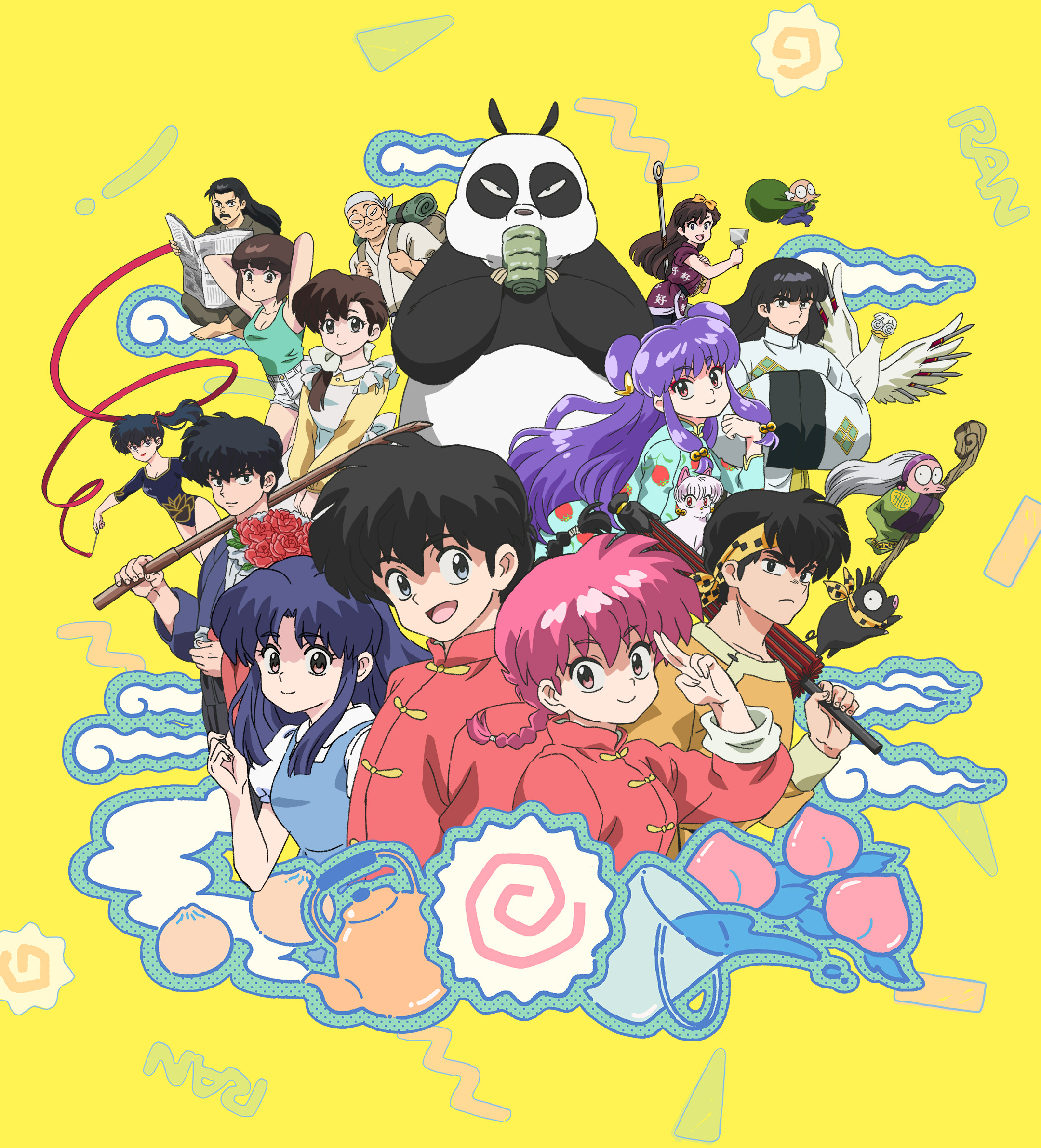 ranma ½ cologne happousai hibiki ryoga kunou kodachi kunou tatewaki ...
