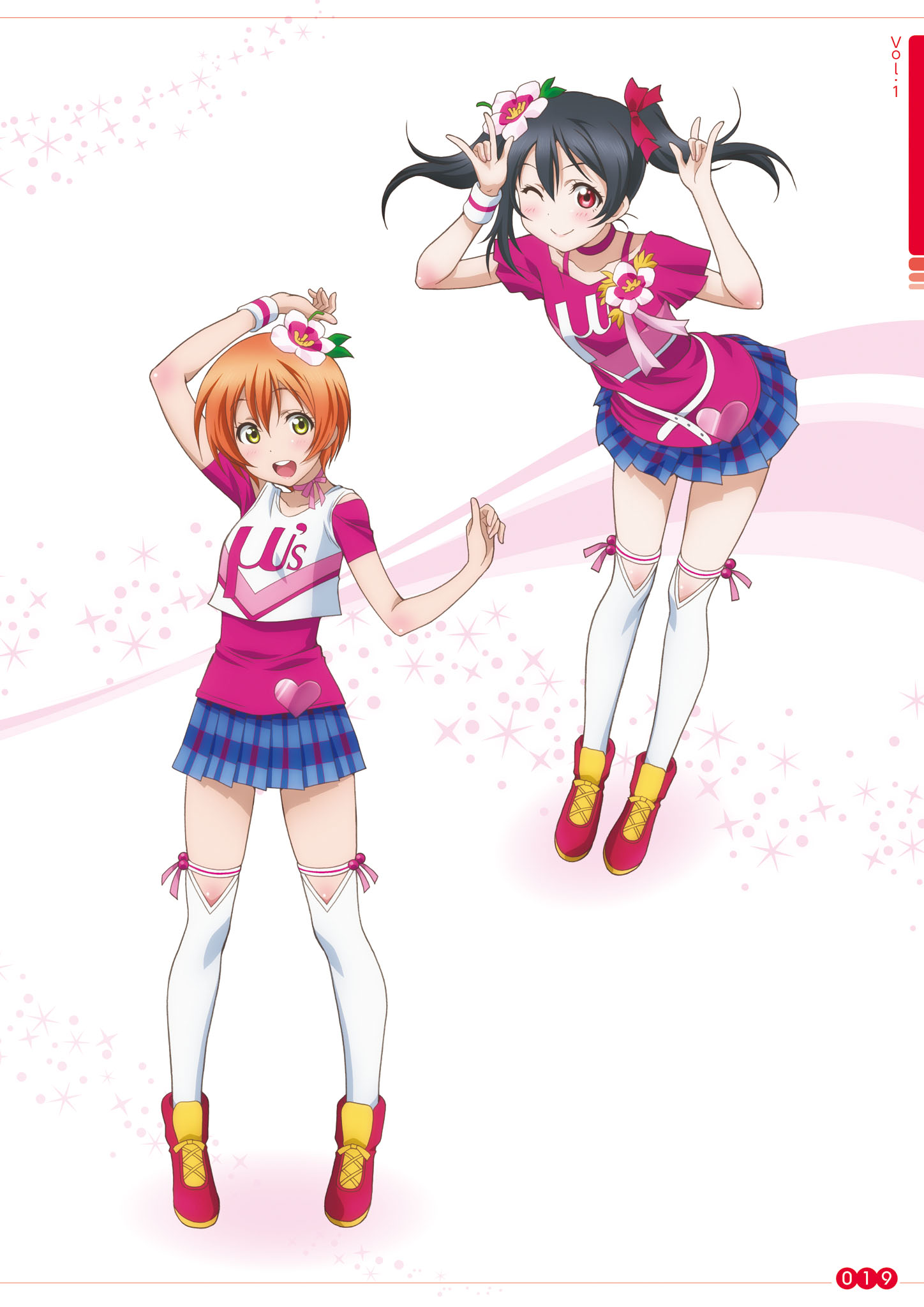 love live! love live! (series) hoshizora rin yazawa nico garter tagme ...