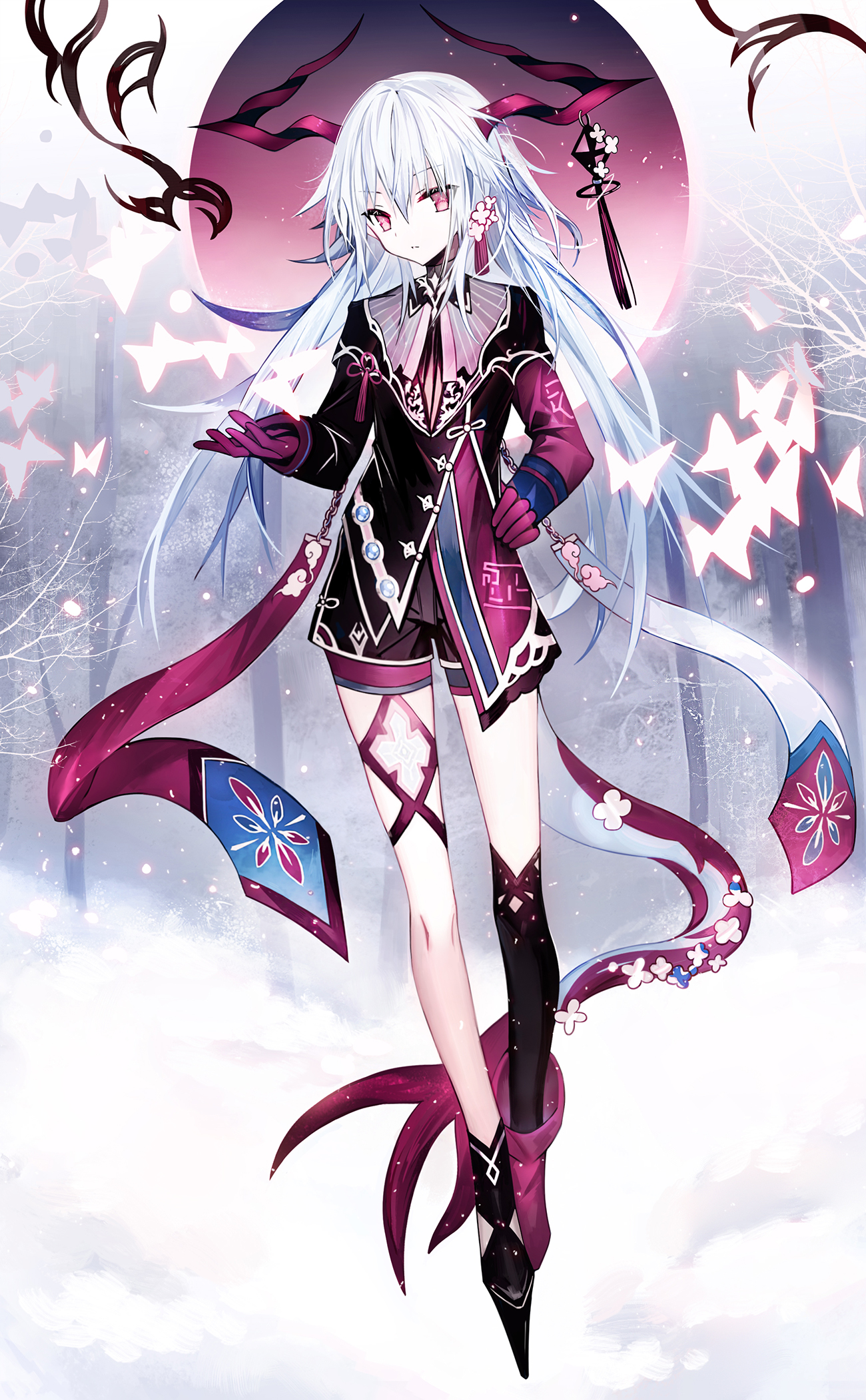 juexing (moemoe3345) horns thighhighs | #797246 | yande.re