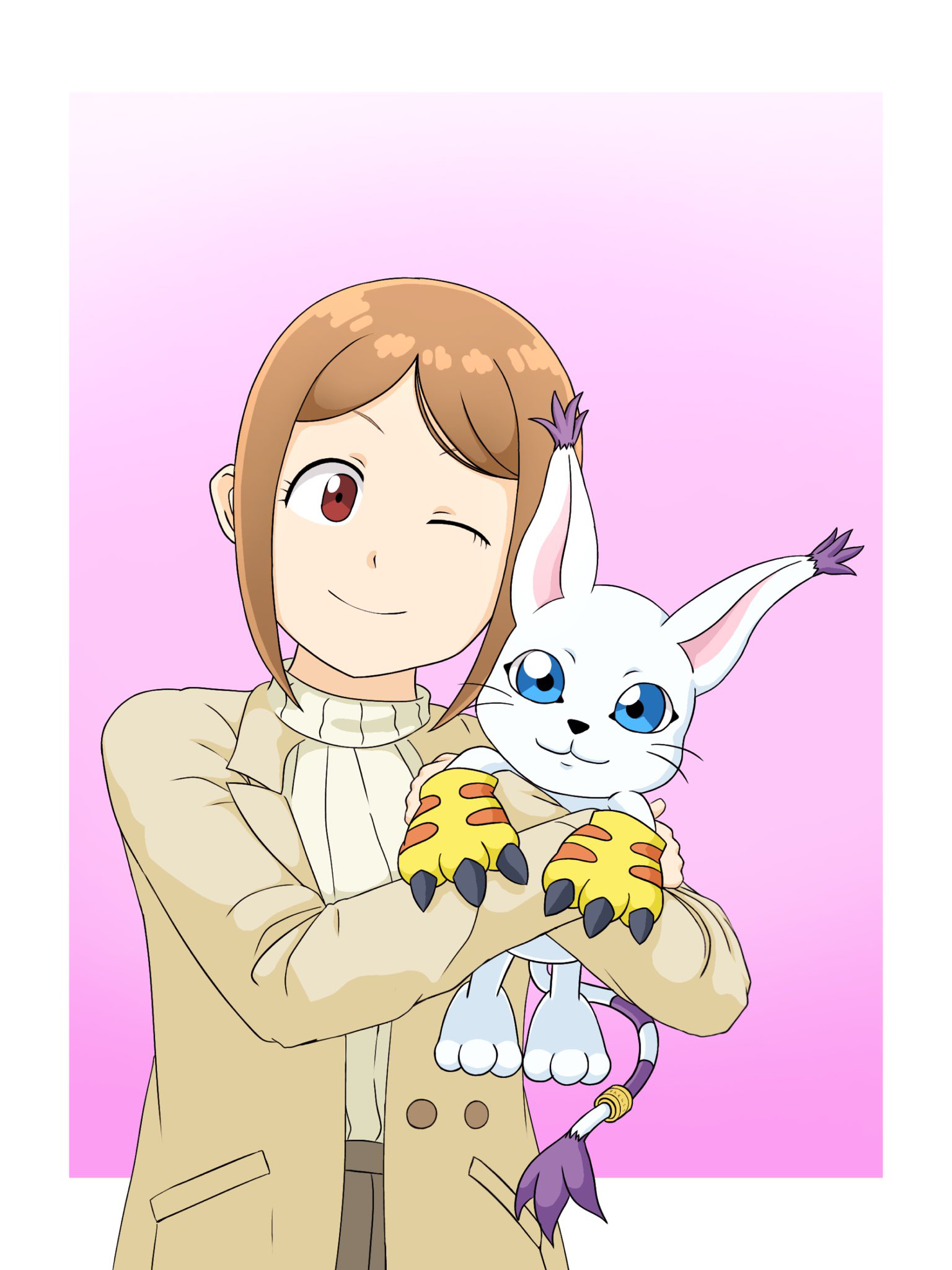 digimon adventure gatomon yagami hikari animal ears digimon adventure ...