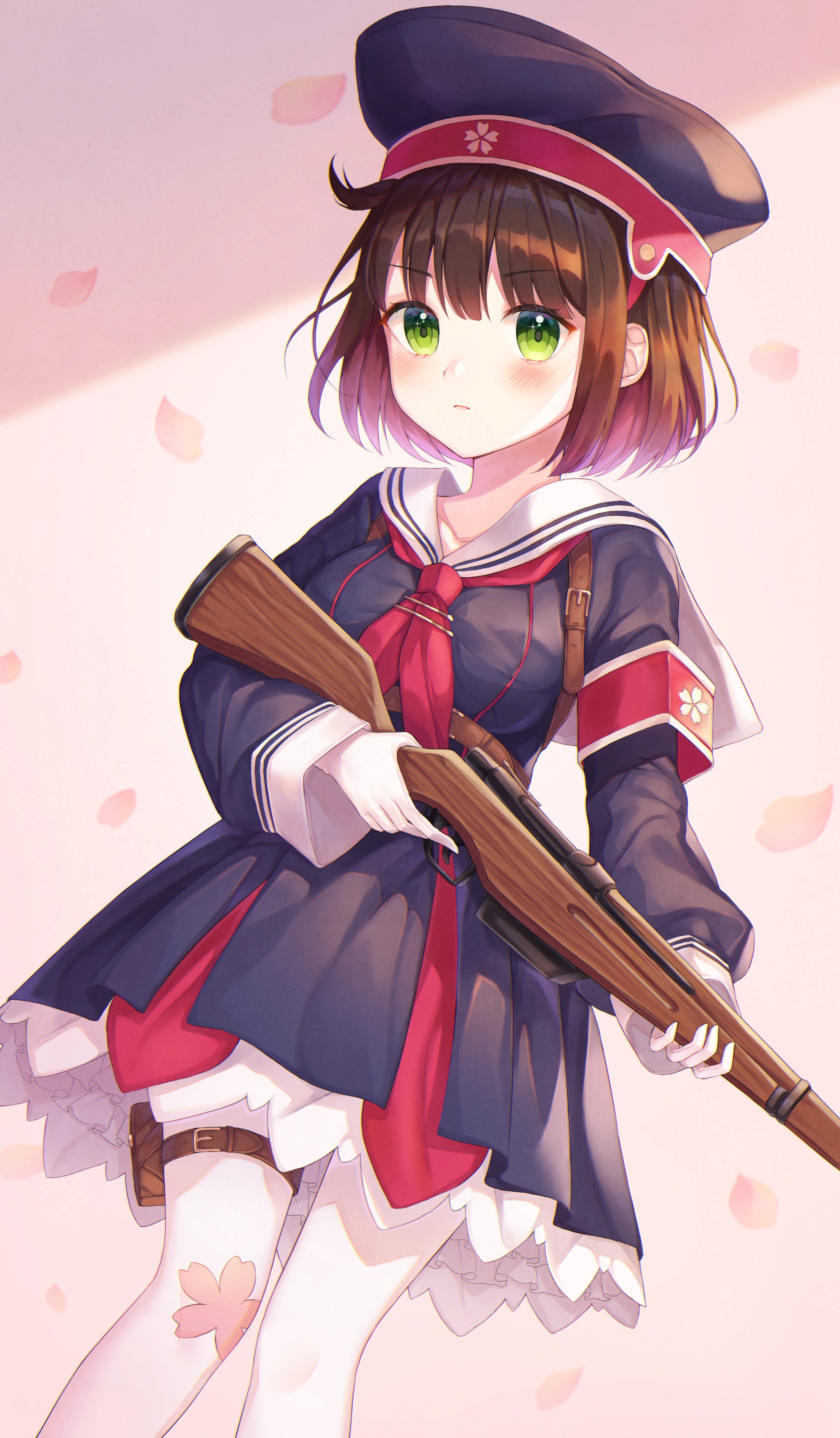 monjja girls frontline type 4 (girls frontline) garter gun seifuku ...