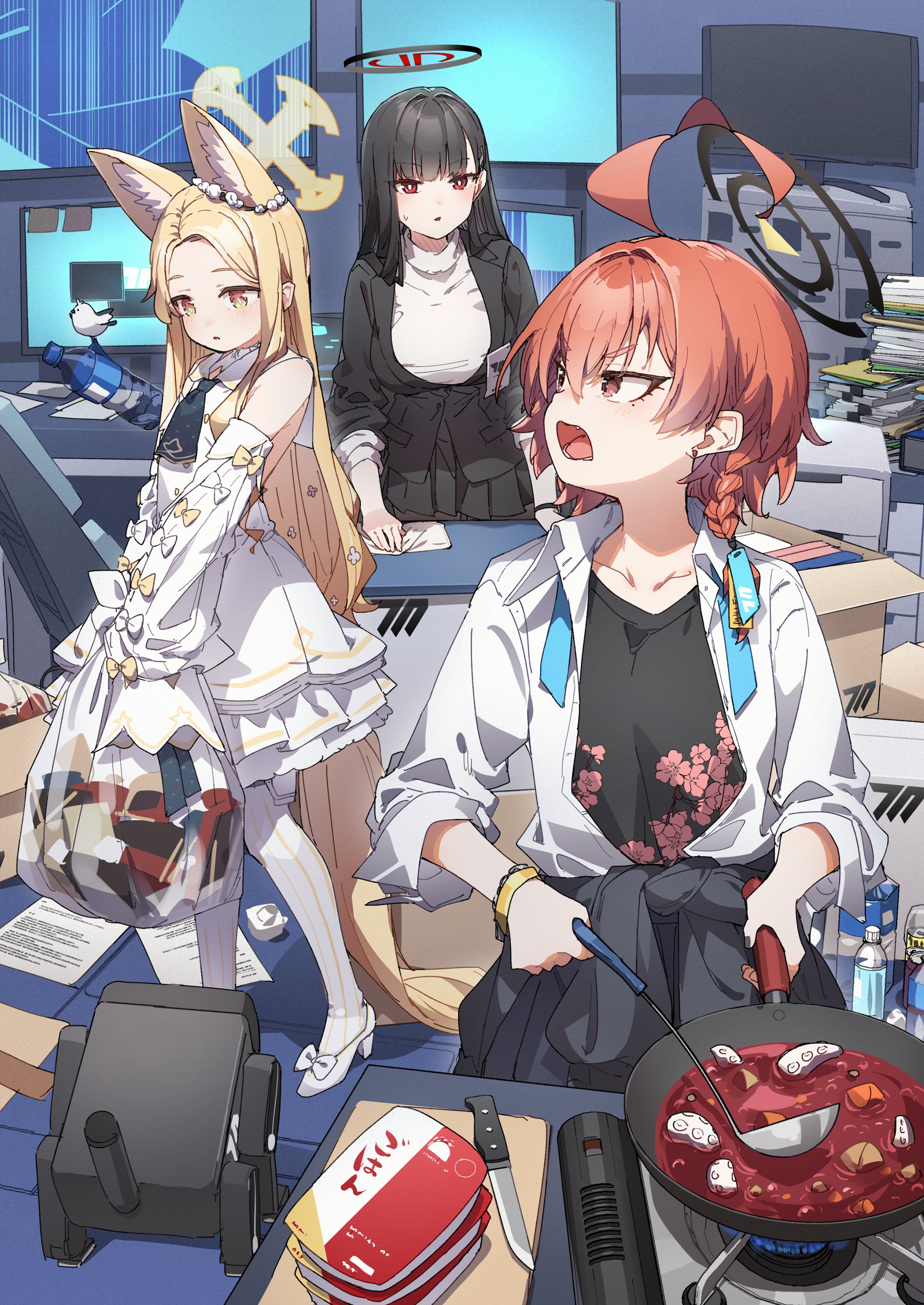 kusaka shi blue archive mikamo neru tsukatsuki rio yurizono seia animal ...