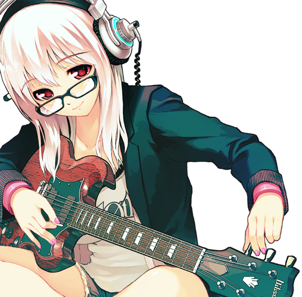 nitroplus tsuji santa super sonico sonico guitar | #162186 | yande.re