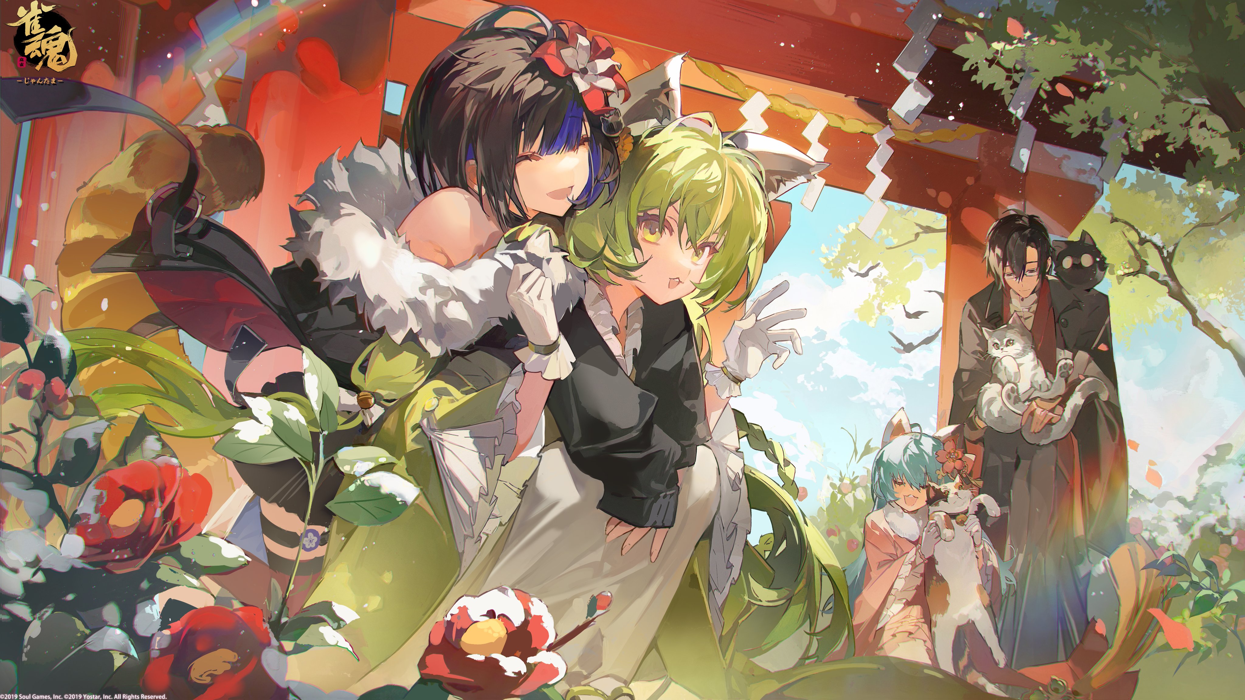 majsoul himekawa hibiki igarashi haruna kisaragi ren (majsoul) yuzu ...