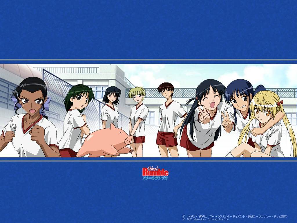 school rumble ichijou karen sara adiemus sawachika eri suou mikoto ...