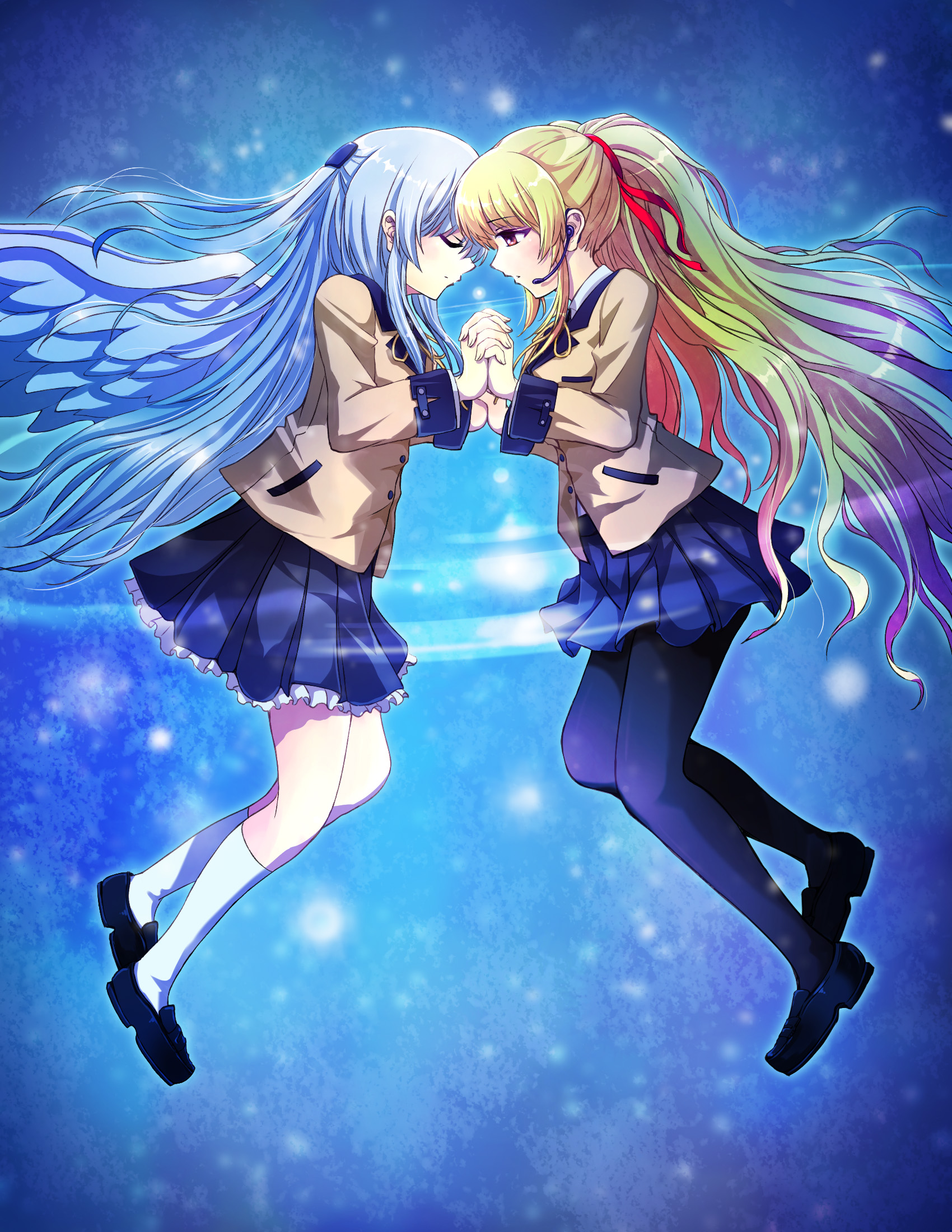 tazu angel beats! tachibana kanade yusa pantyhose seifuku | #303534 ...