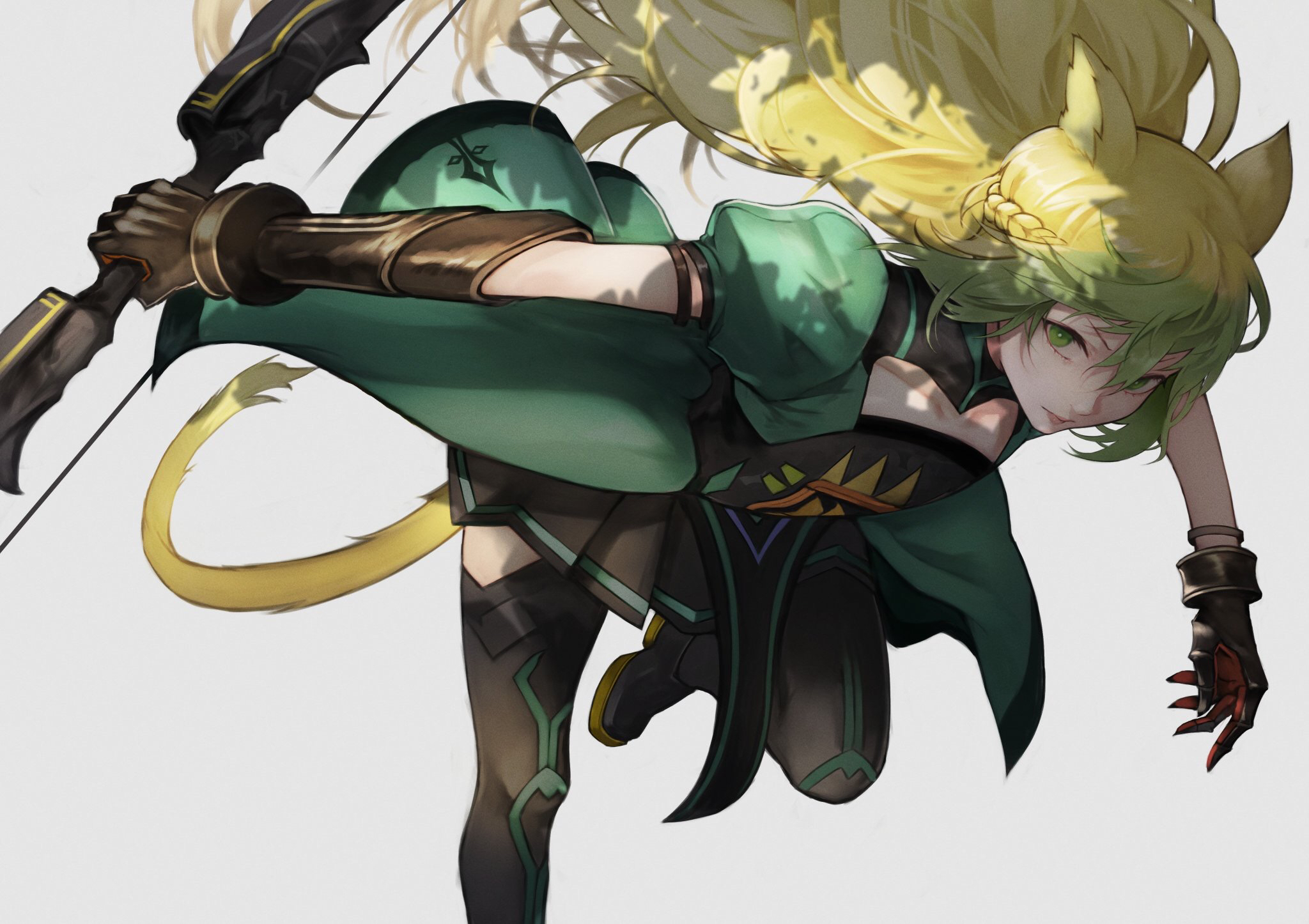 yoshio (55level) fate/grand order archer of red animal ears tail ...