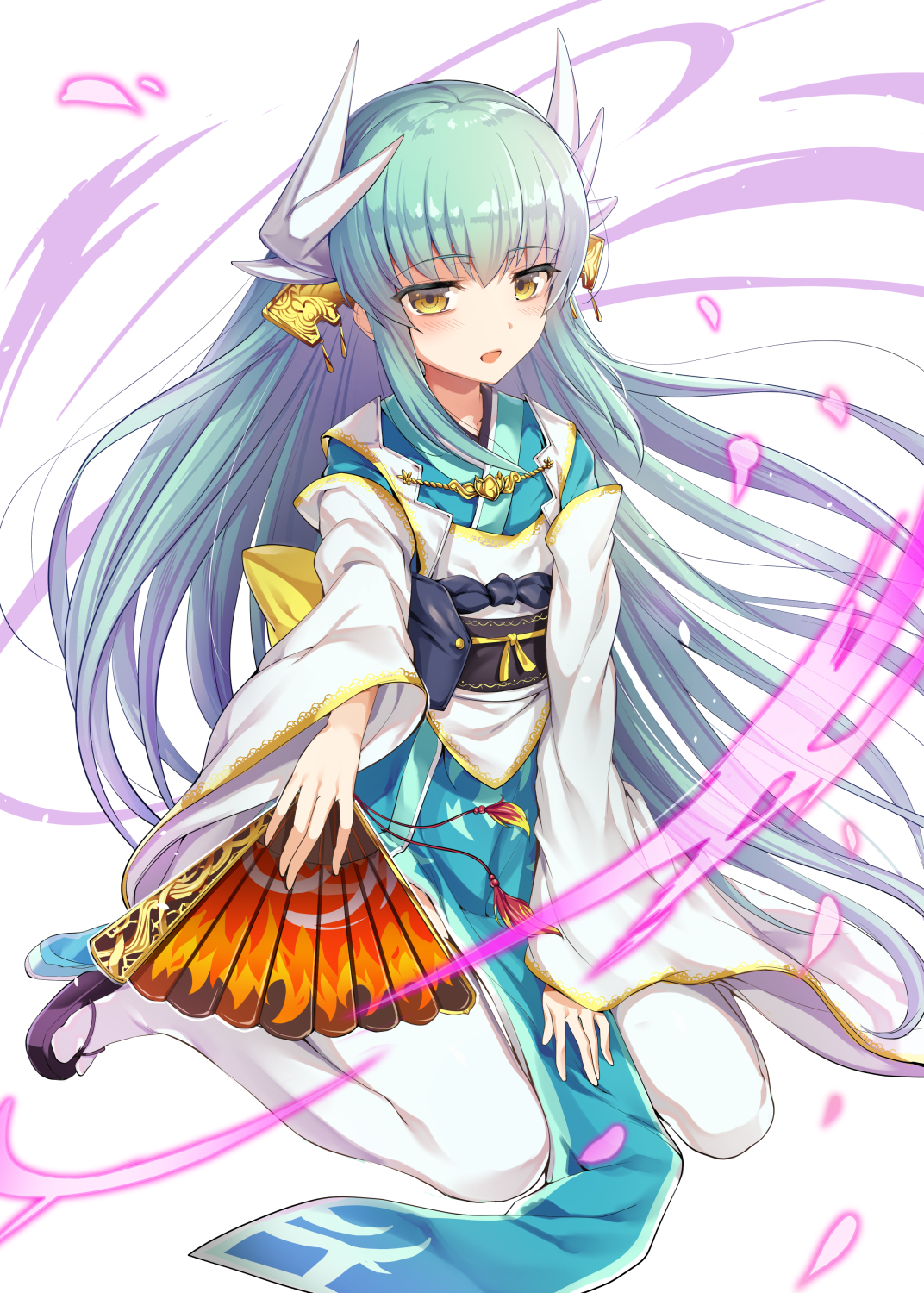 icomochi fate/grand order kiyohime (fate) horns japanese clothes ...