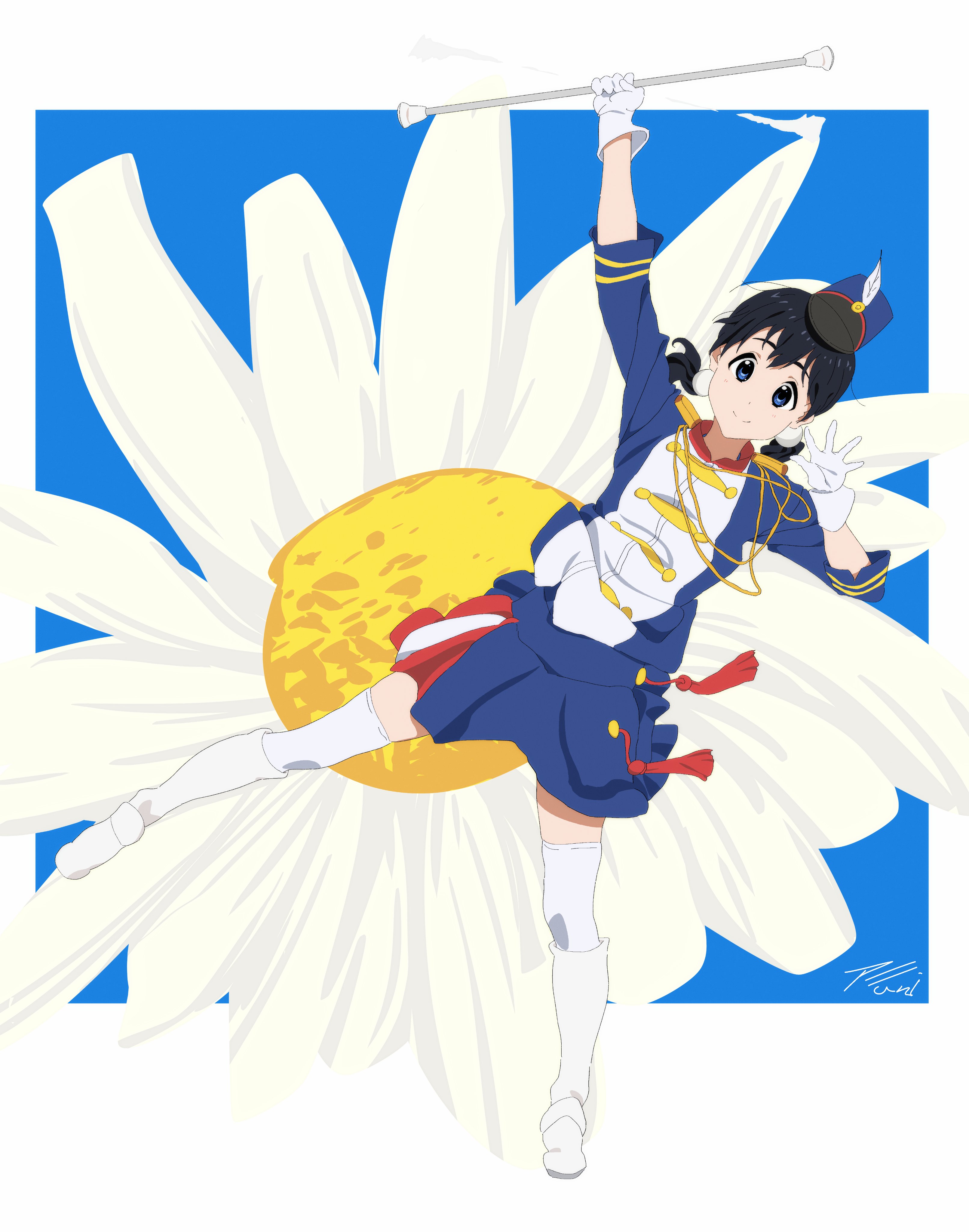 ani tamako market kitashirakawa tamako thighhighs uniform | #739607 ...