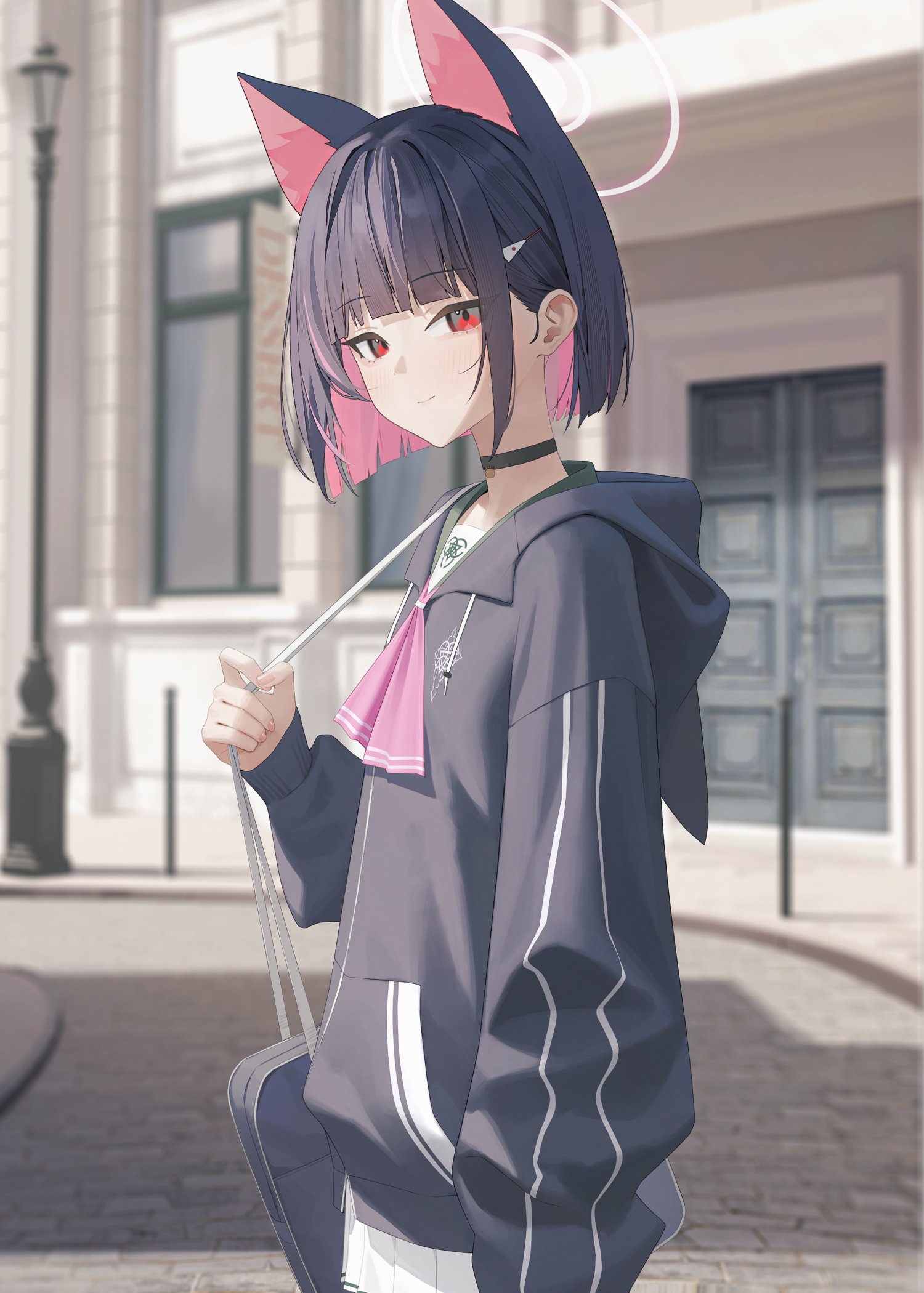 aya (lezon) blue archive kyouyama kazusa animal ears halo nekomimi ...