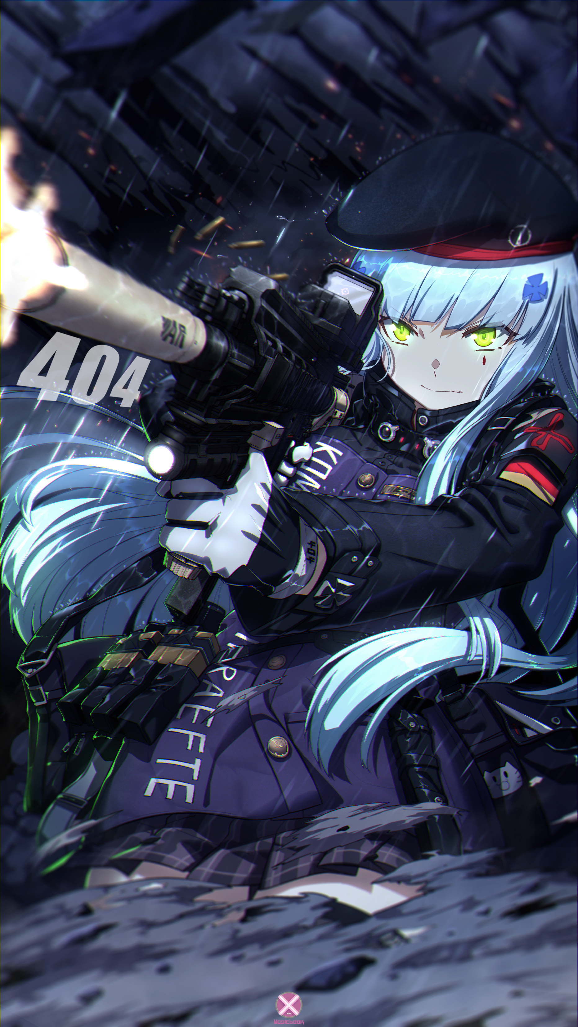mahousho girls frontline hk416 (girls frontline) gun thighhighs ...