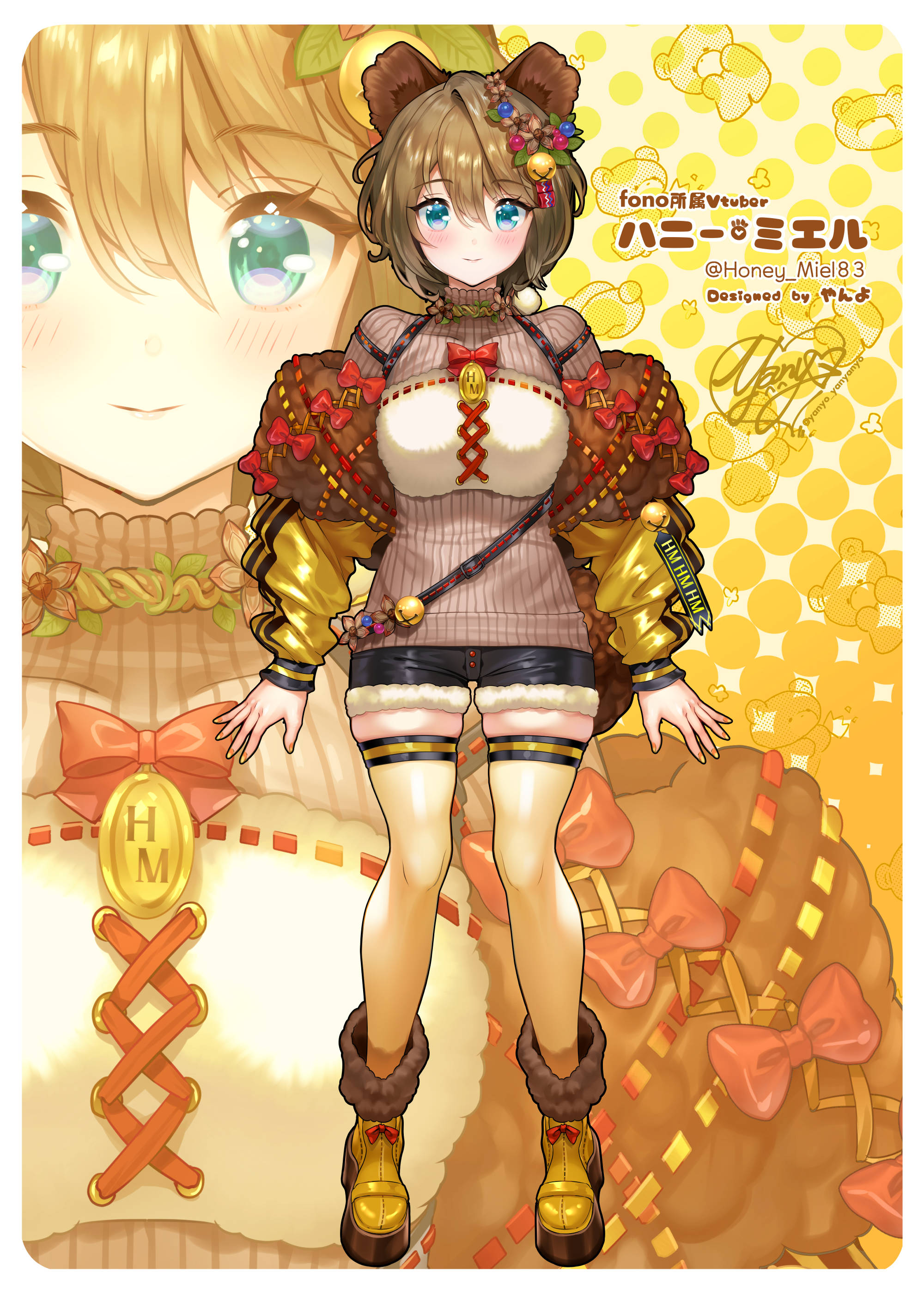 yanyo animal ears sweater thighhighs | #754744 | yande.re