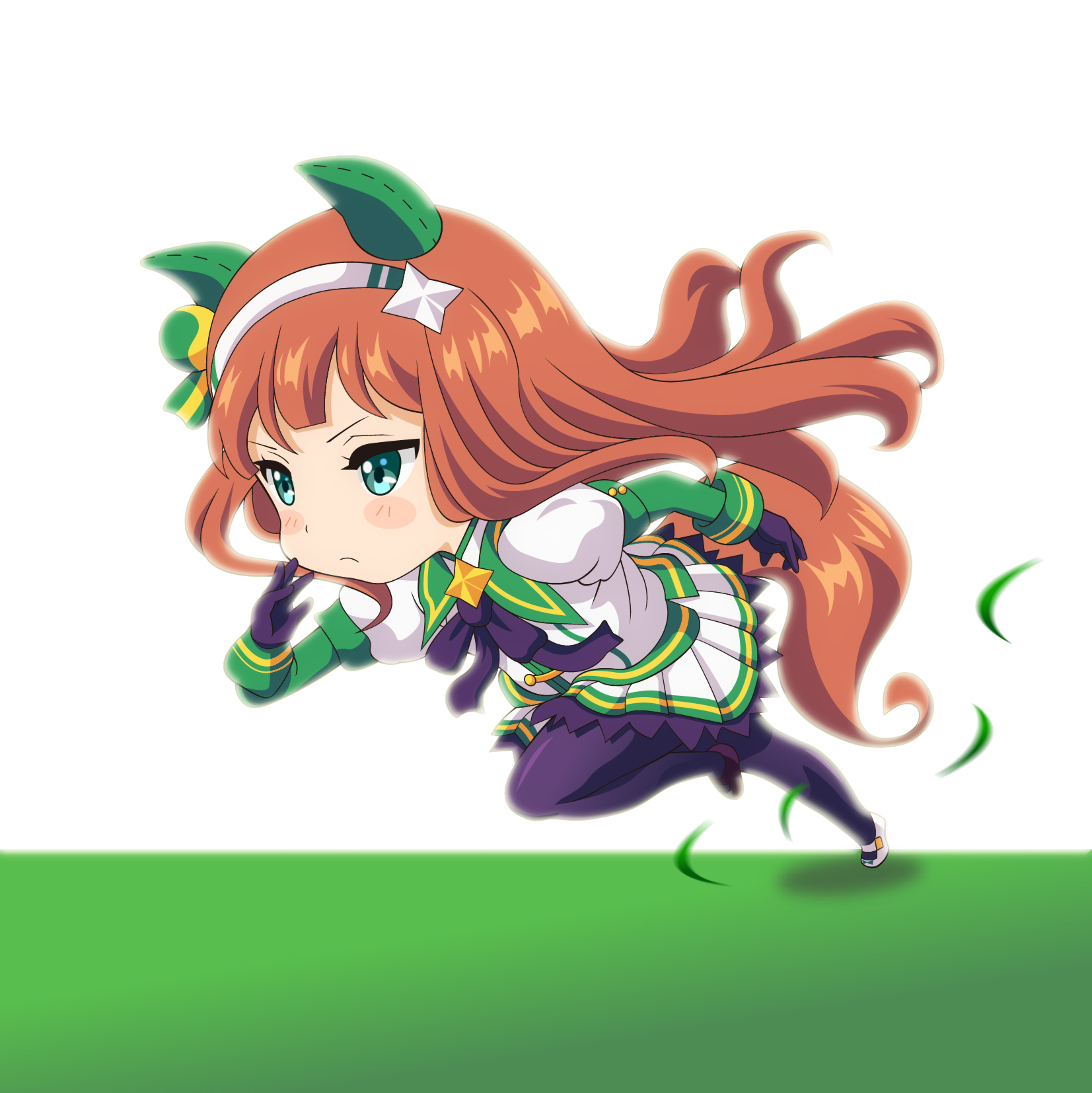 uma musume pretty derby silence suzuka (umamusume) animal ears chibi ...