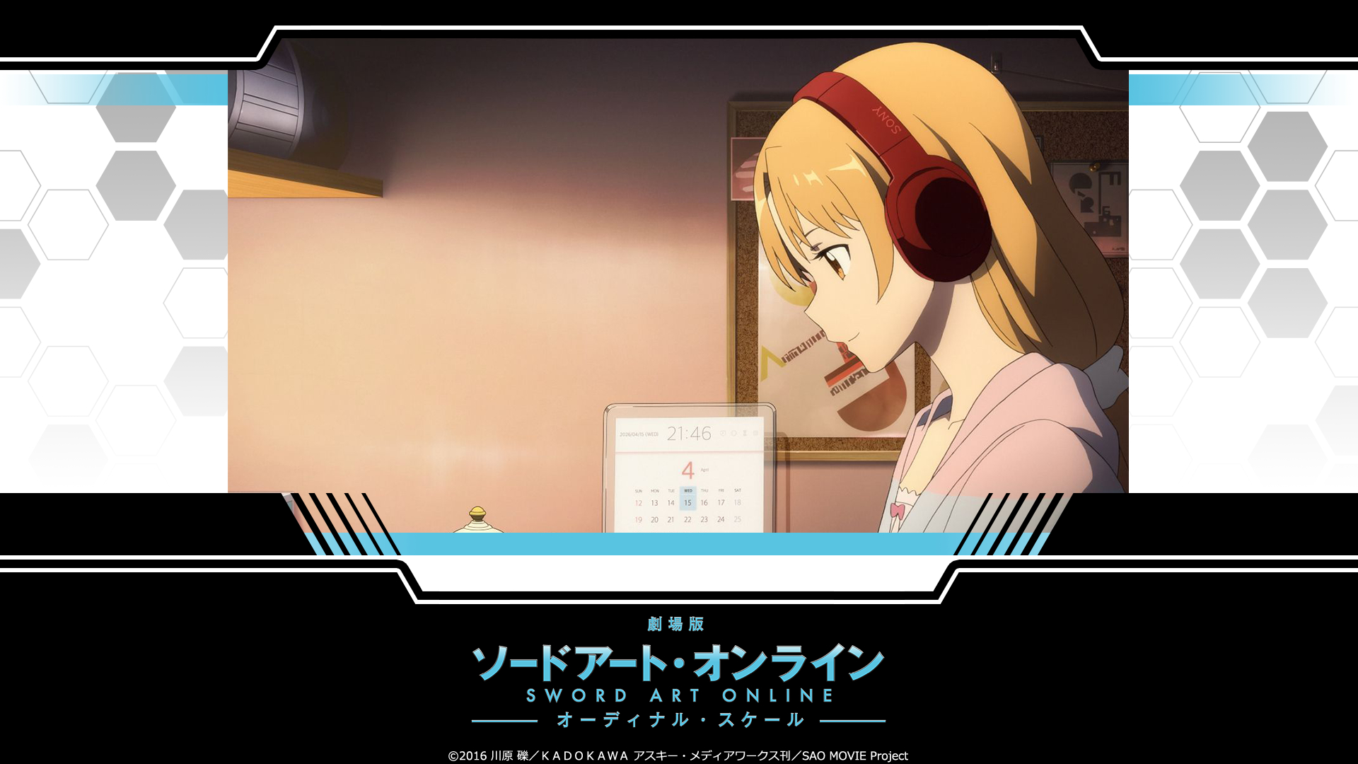 sword art online asuna (sword art online) headphones wallpaper ...