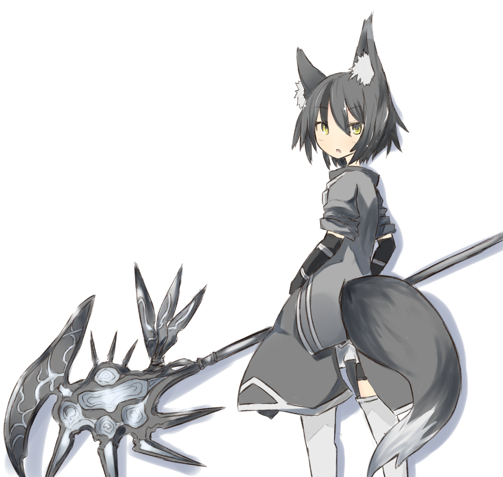 shirogane usagi nanako (shirogane usagi) animal ears tail thighhighs ...