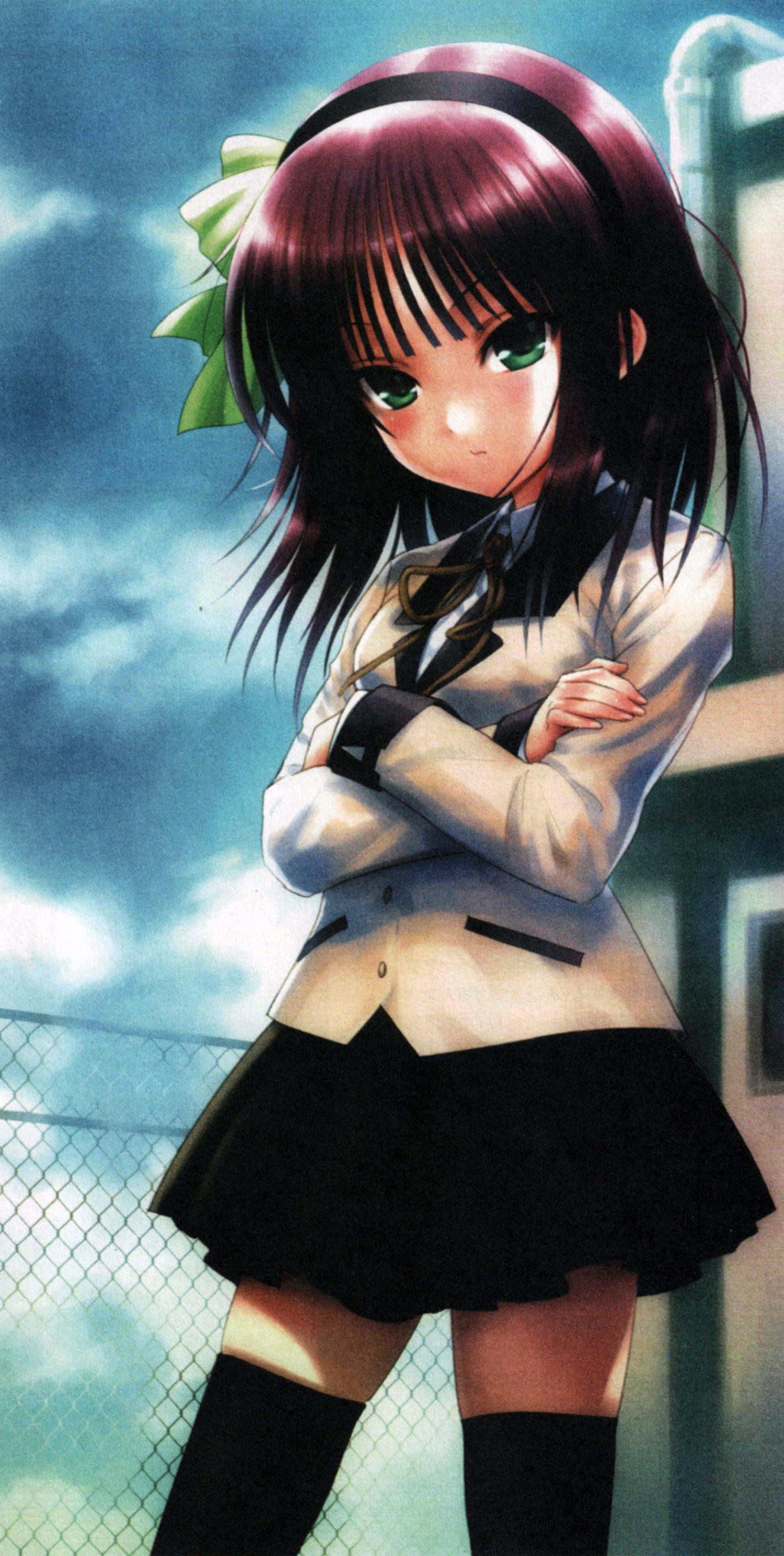 goto-p angel beats! yurippe seifuku thighhighs bleed through color ...