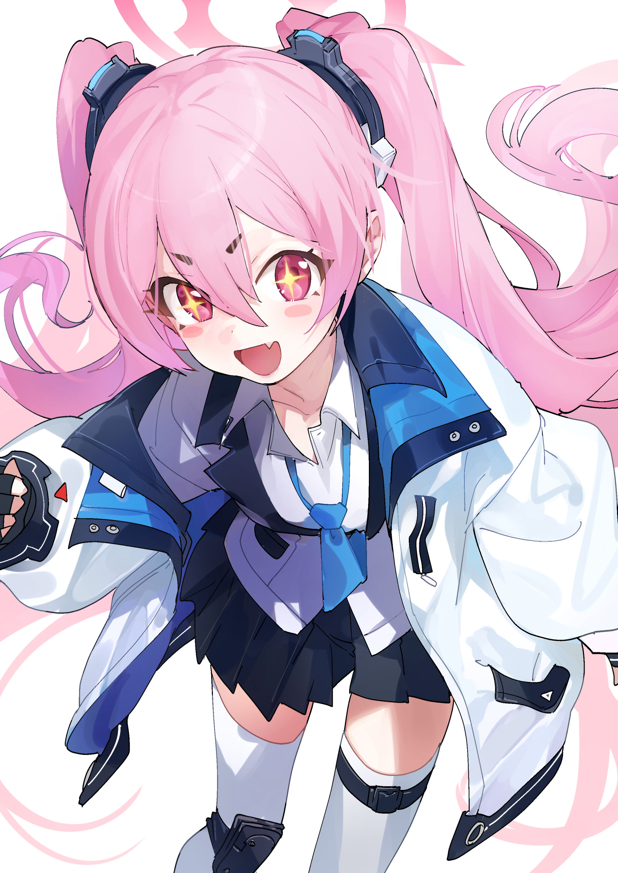 yanyo blue archive kurosaki koyuki garter halo seifuku thighhighs ...