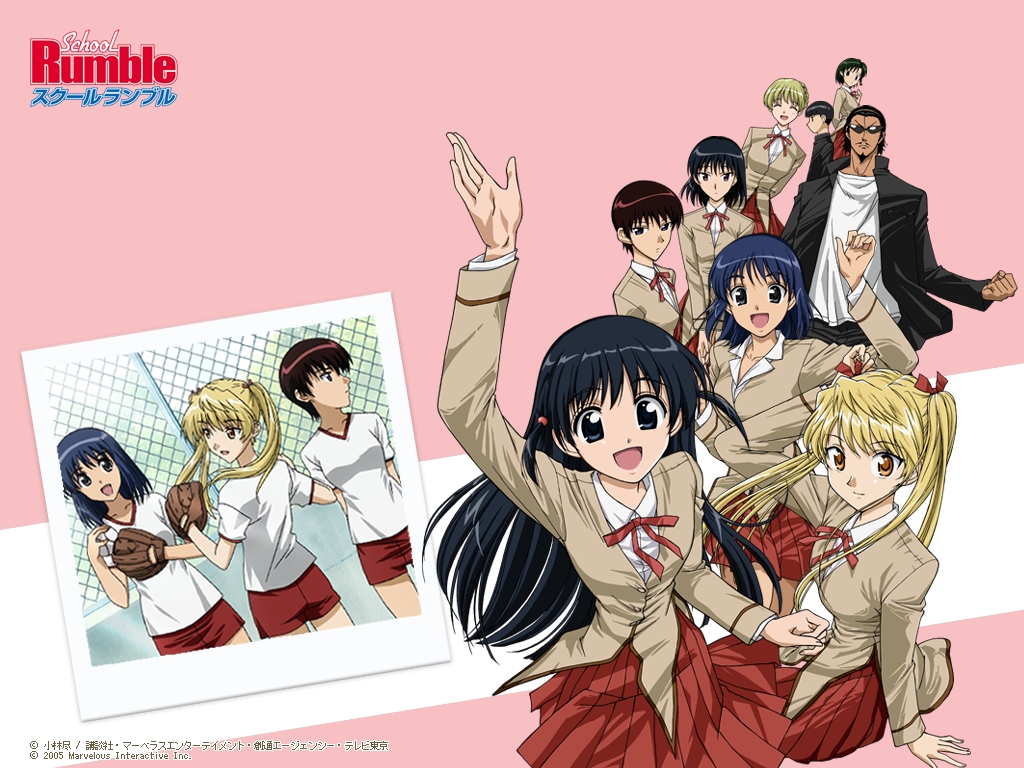 school rumble ichijou karen sara adiemus sawachika eri suou mikoto ...