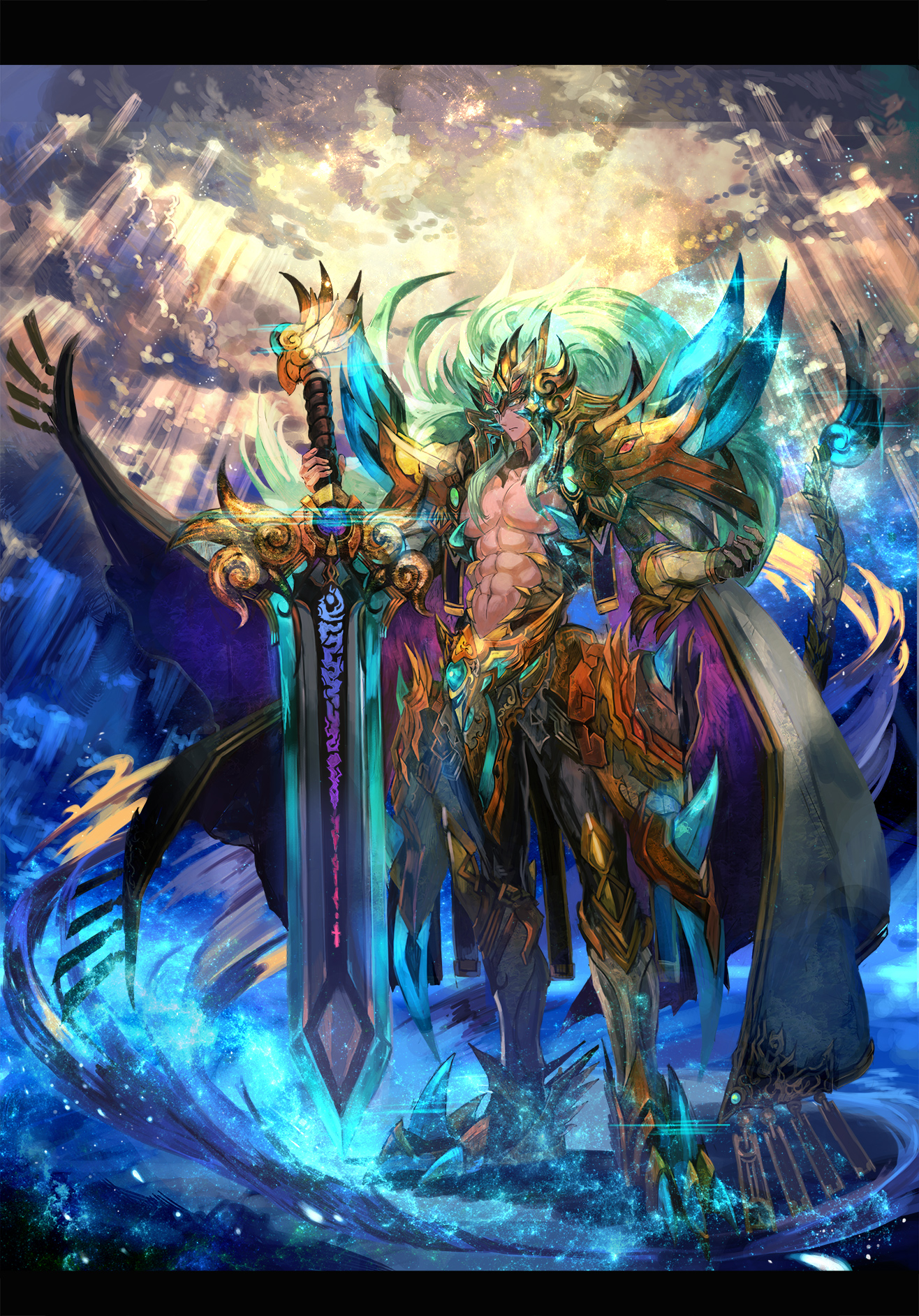 asuka (moto) armor male sword | #324351 | yande.re