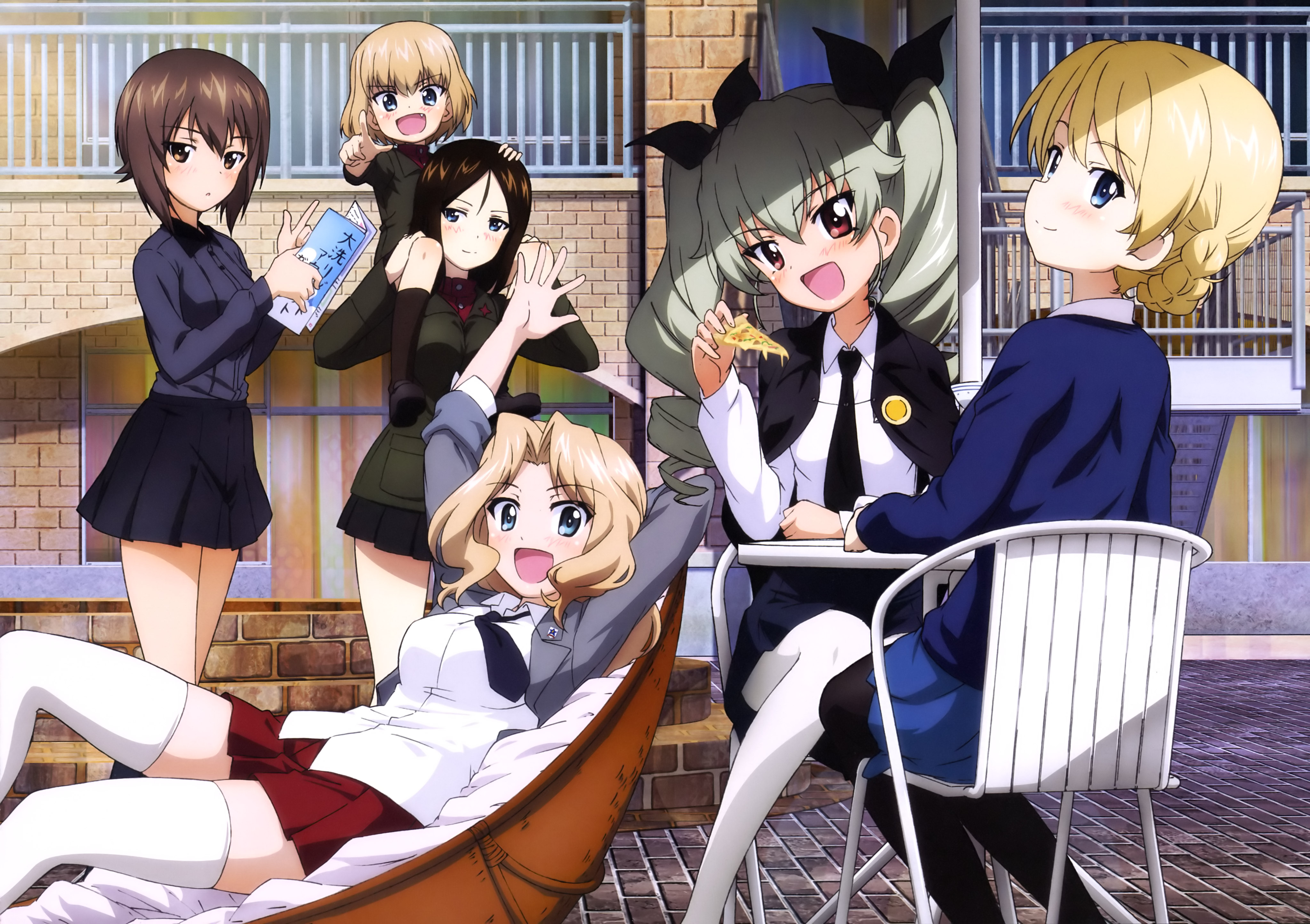 girls und panzer anchovy darjeeling katyusha kay (girls und panzer ...