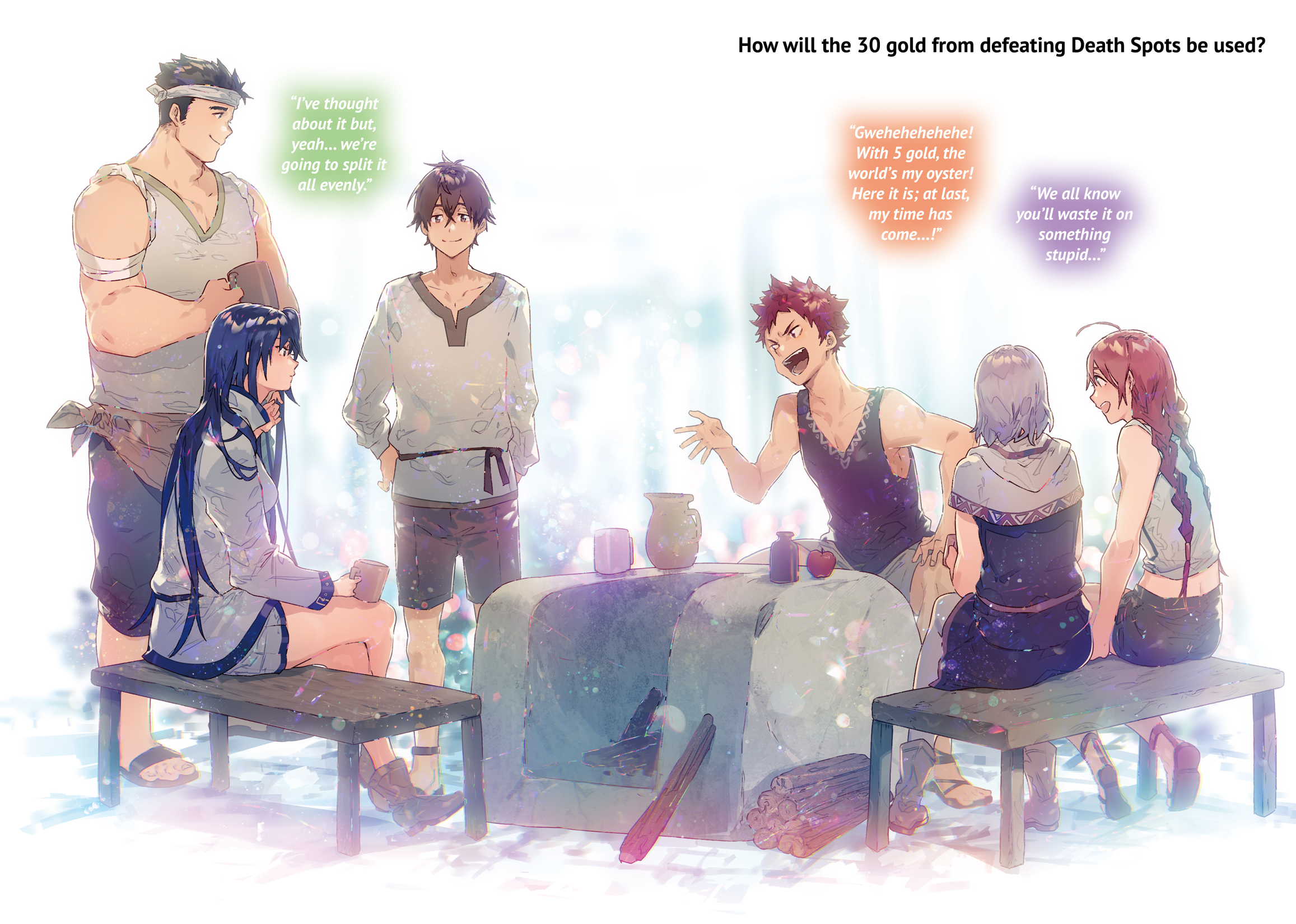 shirai eiri hai to gensou no grimgar haruhiro kuzaku merry moguzo ...