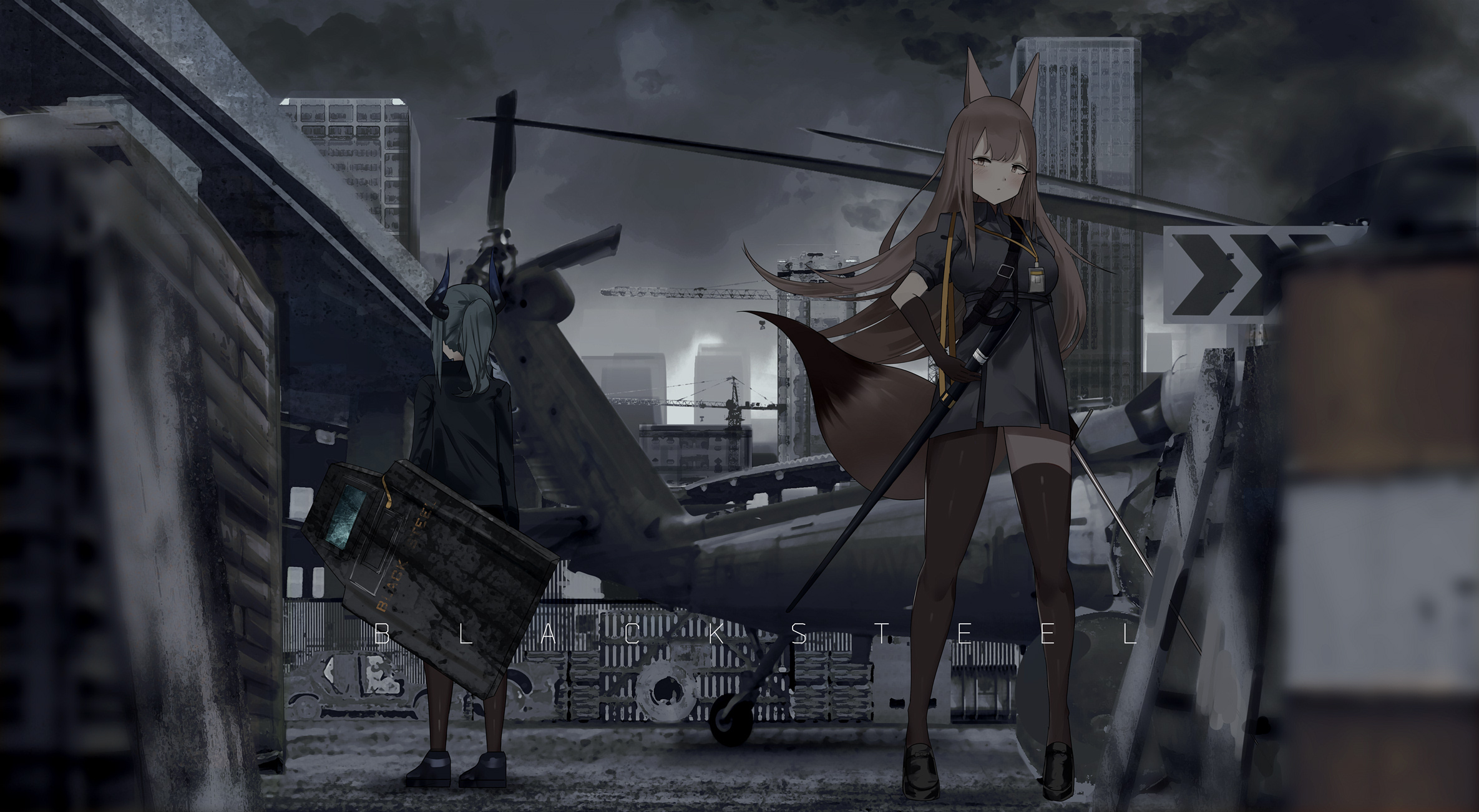 mer (pixiv38351312) arknights franka (arknights) liskarm (arknights ...