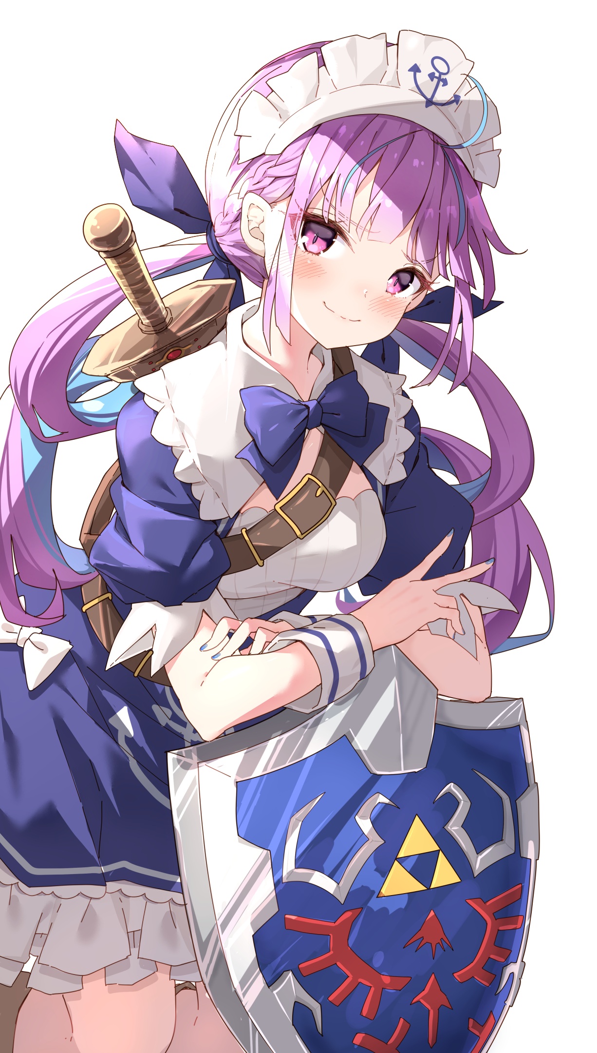 darjeeling (reley) hololive the legend of zelda minato aqua maid sword ...