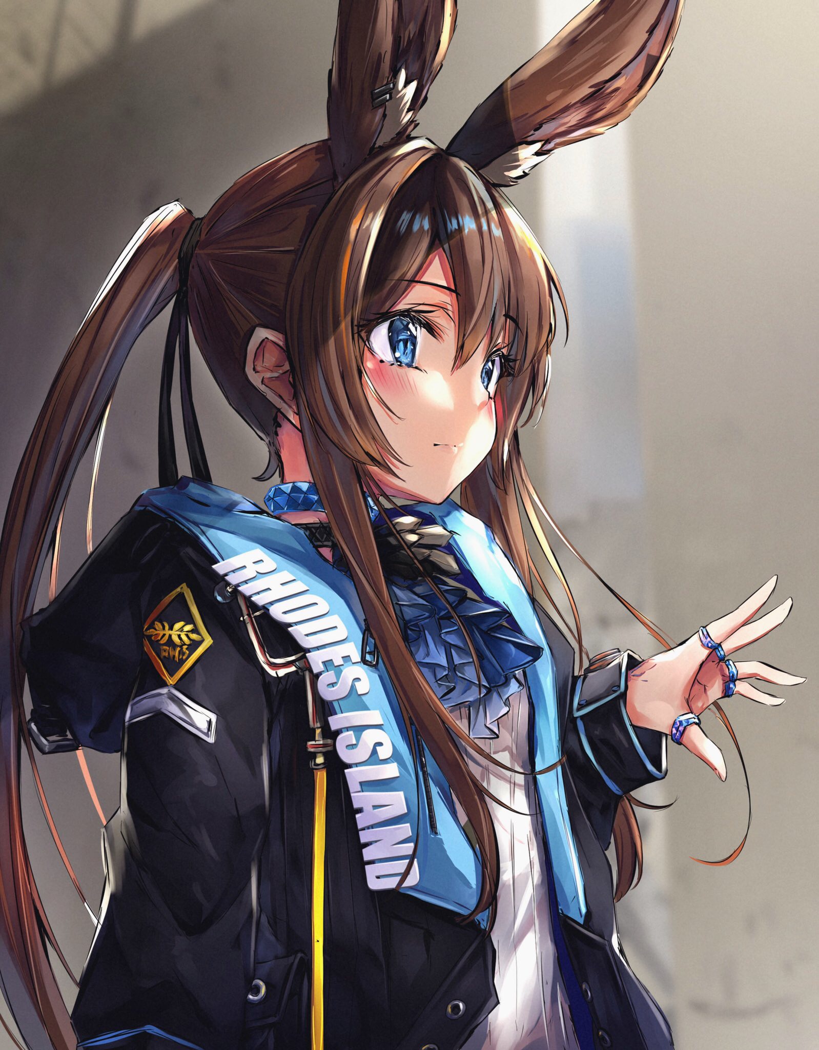 hyouta (yoneya) arknights amiya (arknights) animal ears bunny ears ...