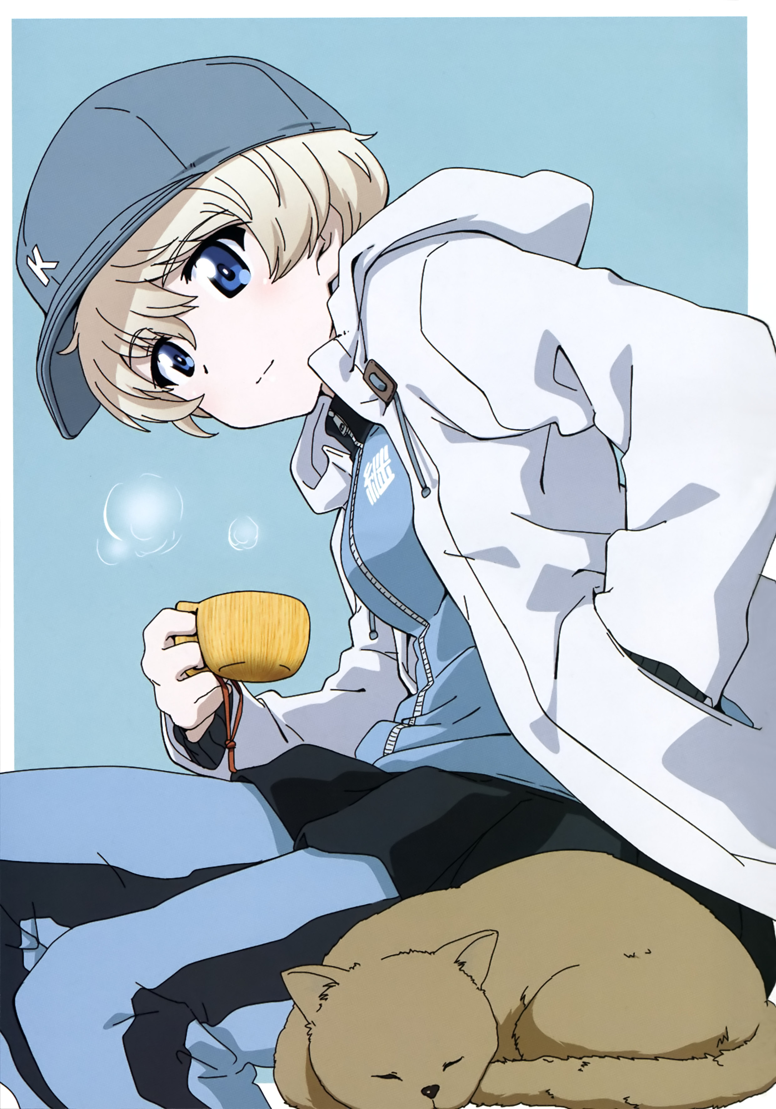 kanau girls und panzer jouko (girls und panzer) gym uniform neko ...